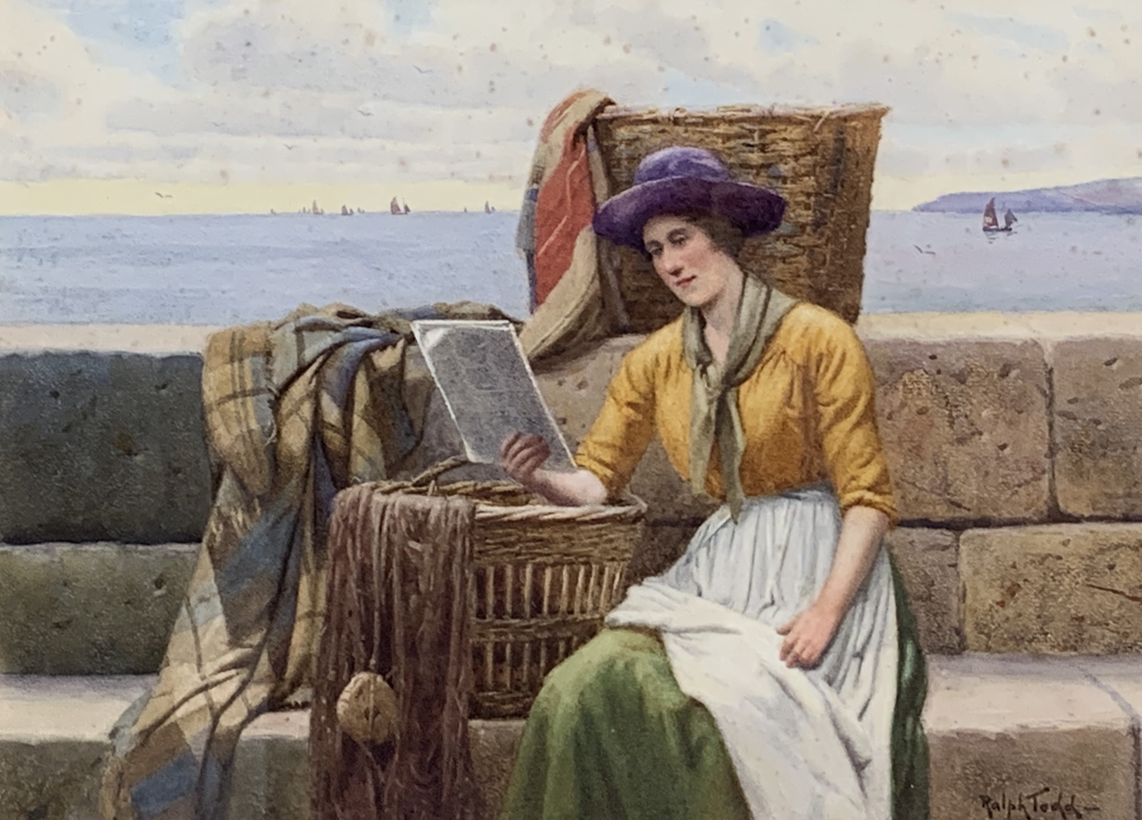 Lot 473 - Ralph TODD (1856-1932) Watercolour News From