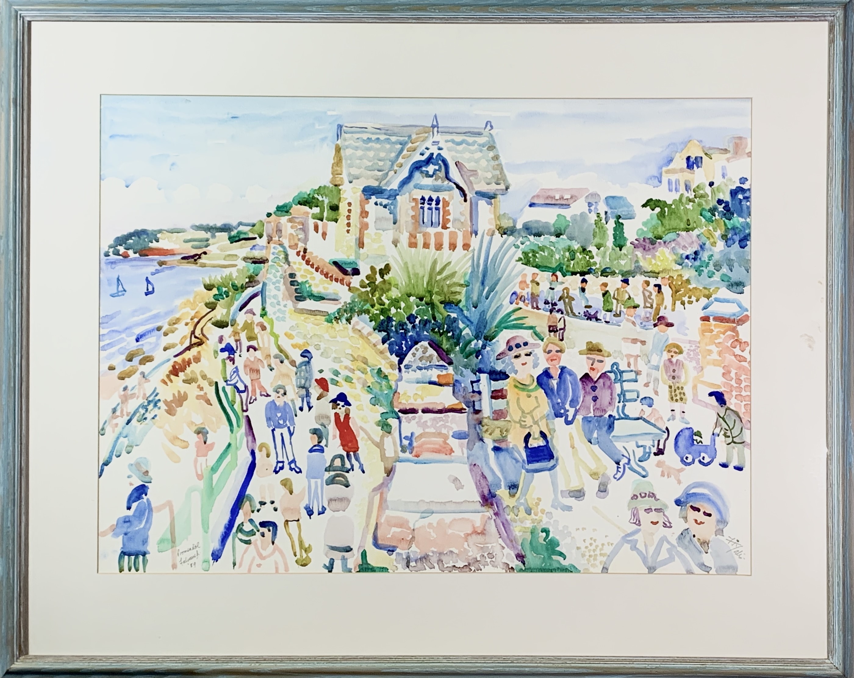 Lot 483 - Fred YATES (1922-2008) Promenade Falmouth