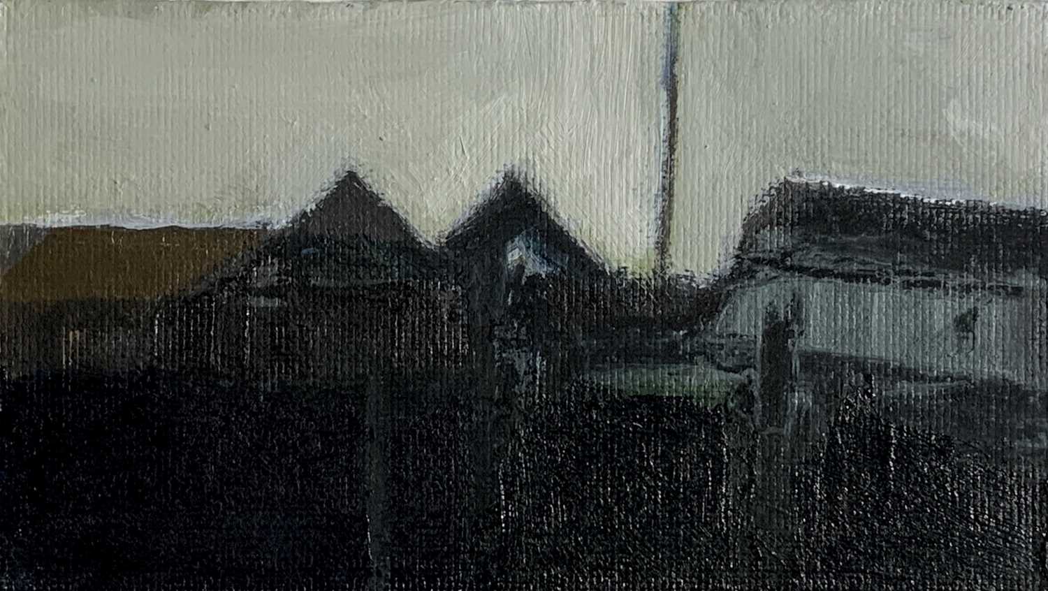Lot 231 - Alan RALPH(1937-2009) Houses at Hayle Oil on