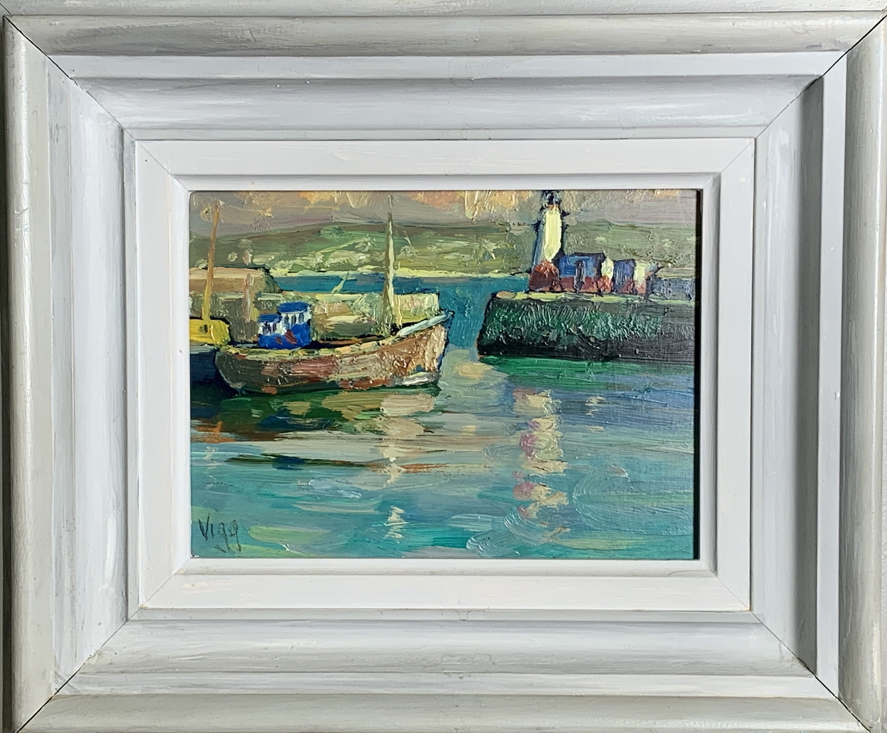 Lot 4 - Bob VIGG (1932-2001) Harbour Entrance, Newlyn