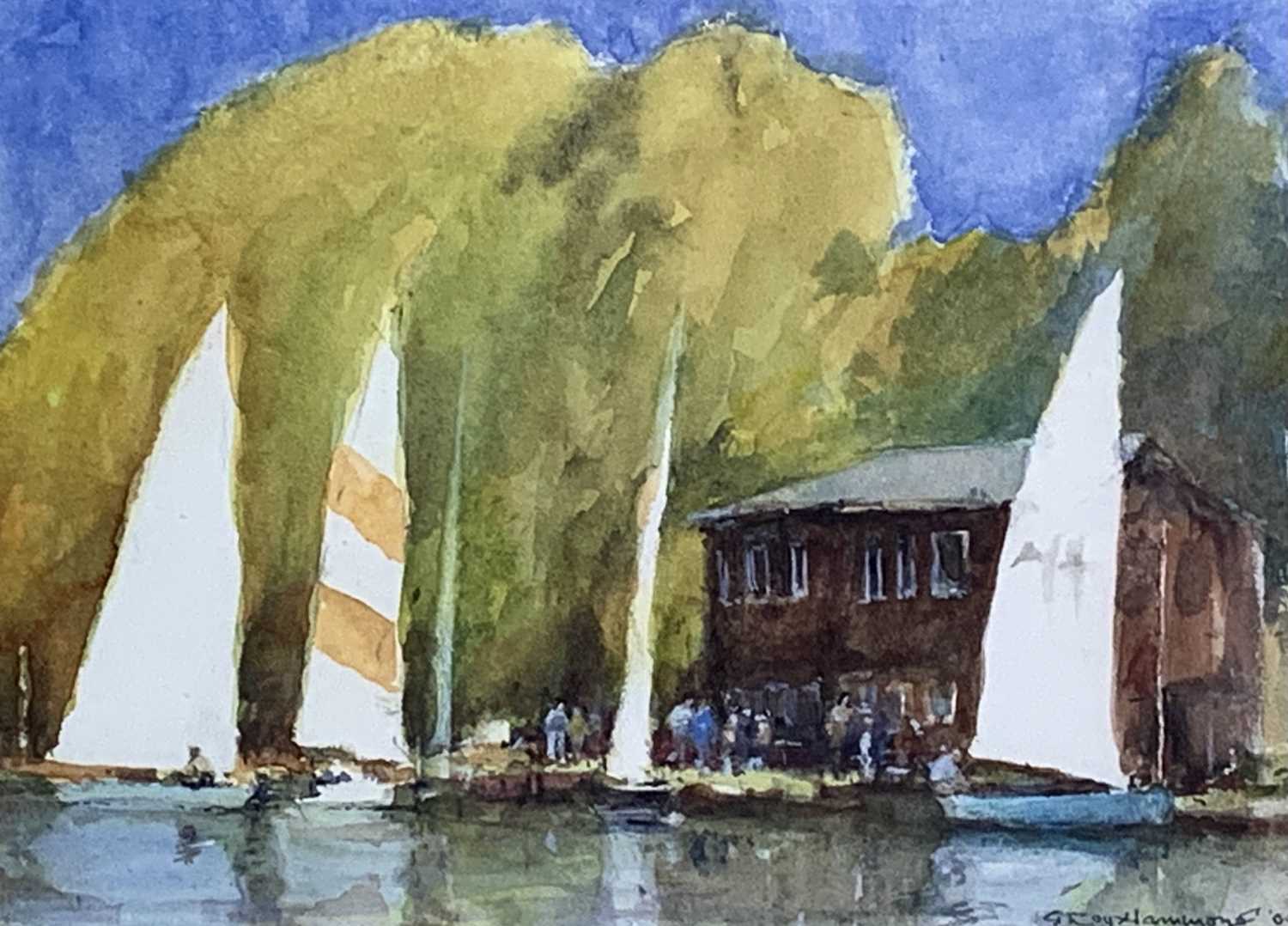 Lot 1128 - Roy HAMMOND (1934) Race Day Sunbury, Thames