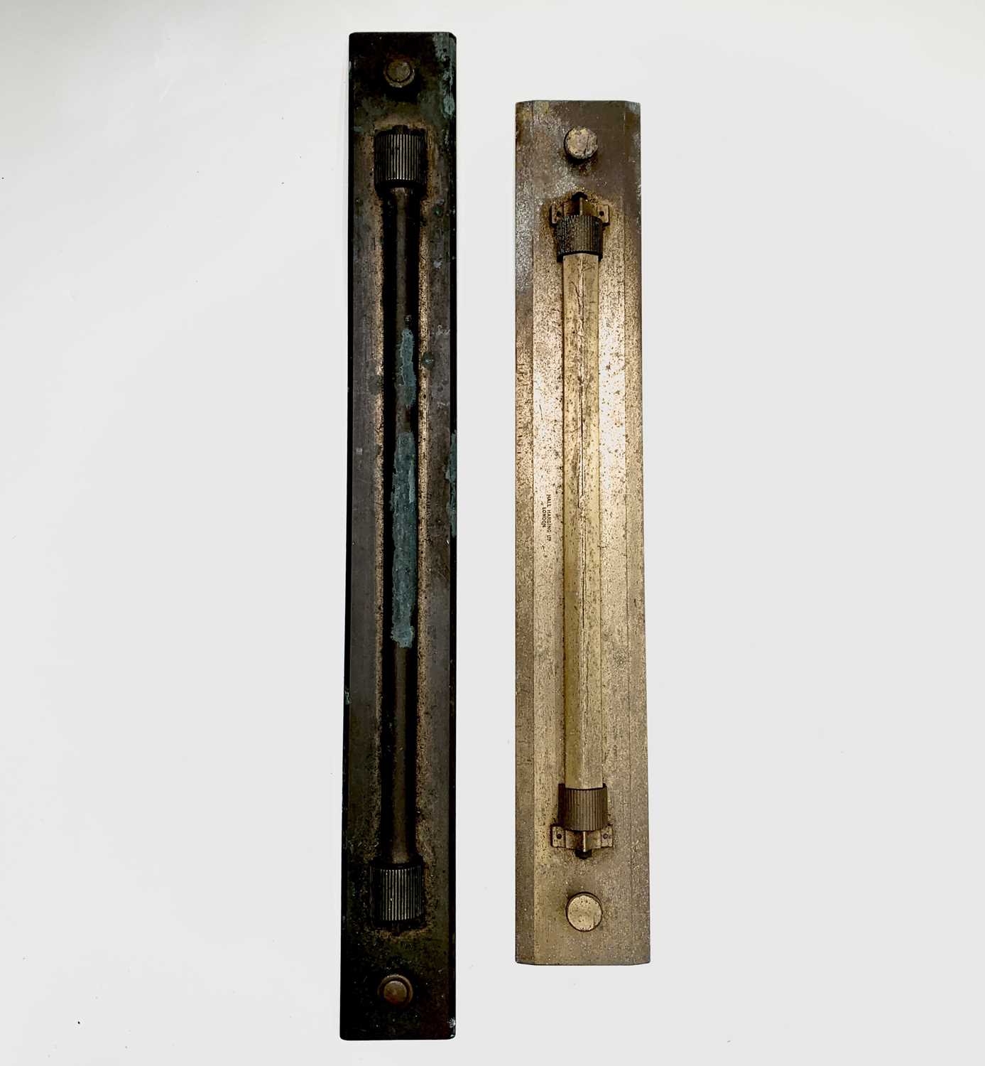 Lot 508 - A surveyor's brass rolling rule by Hall