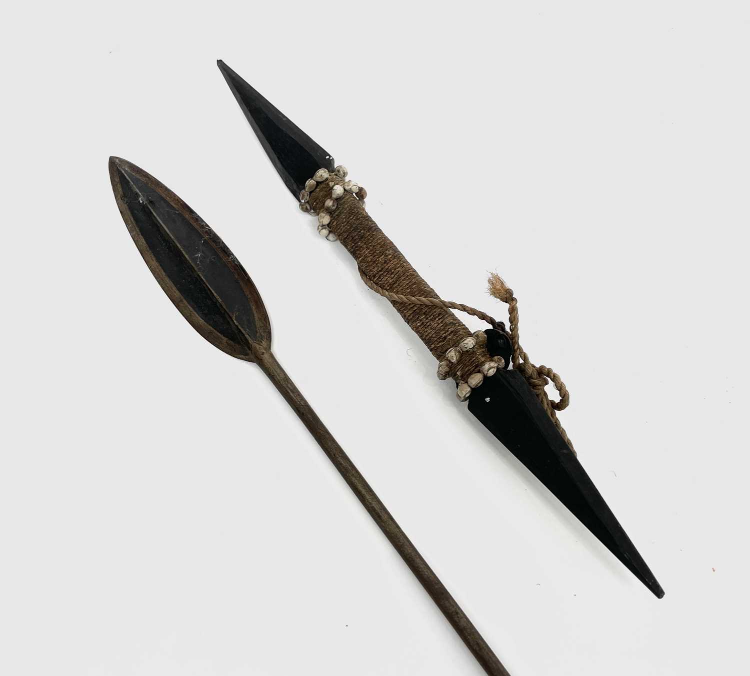 Lot 390 - An African double-ended ornamental dagger,