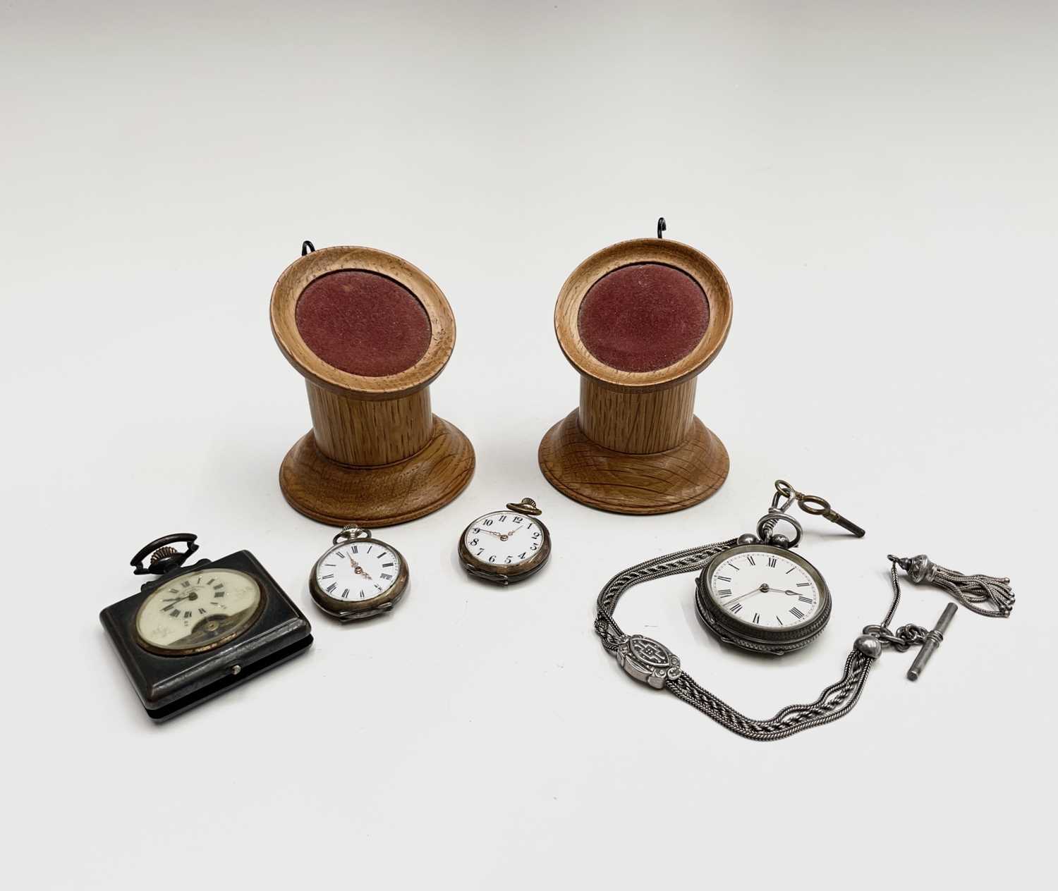 Lot 219 - A Hebdomas 8 day watch in gunmetal square