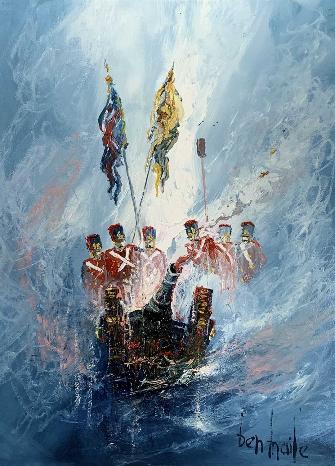 Lot 361 - Ben MAILE (1922 - 2017) Defending the