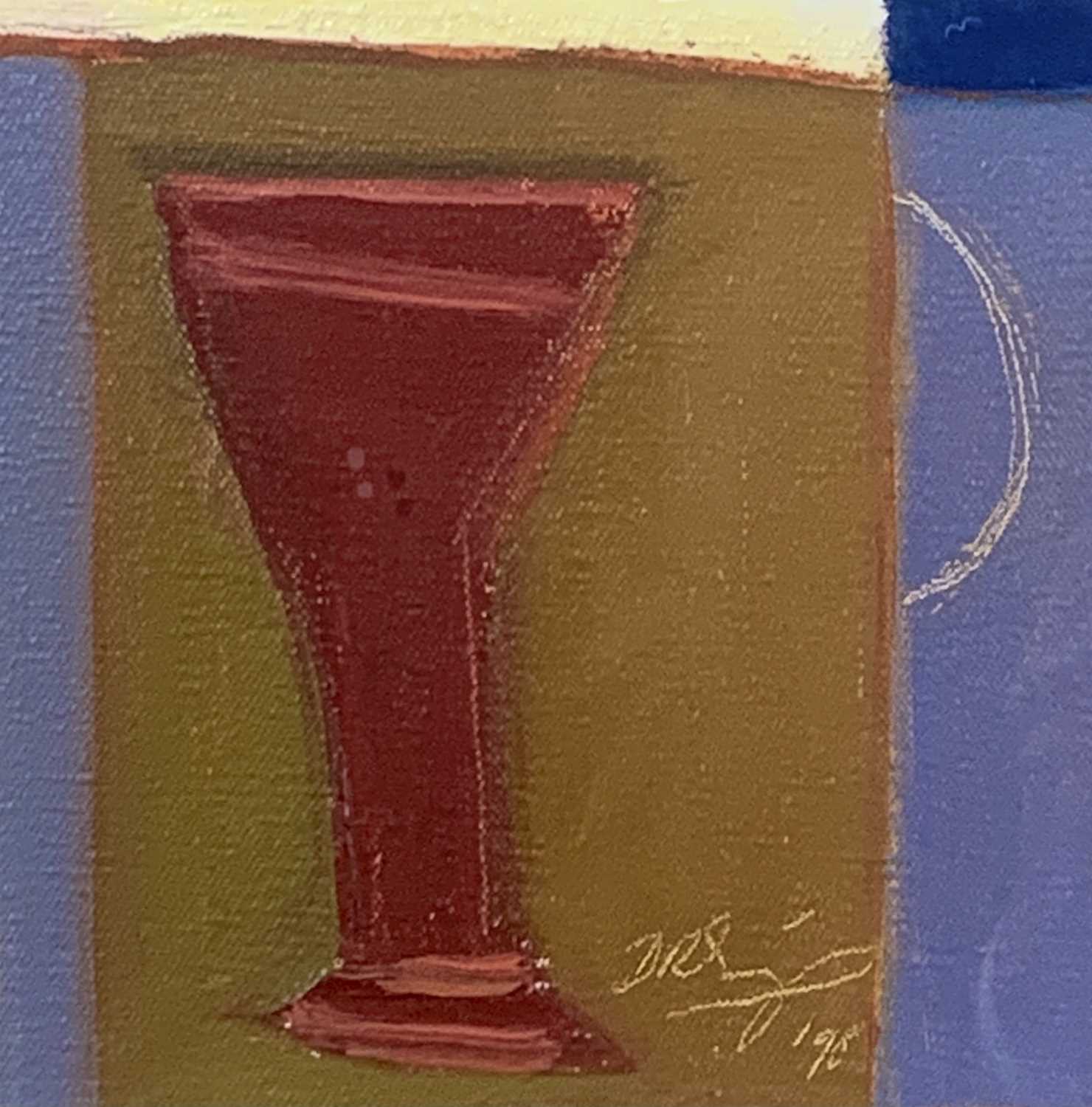 Lot 1104 - David Ralph SIMPSON (1963) Wine Glass Oil