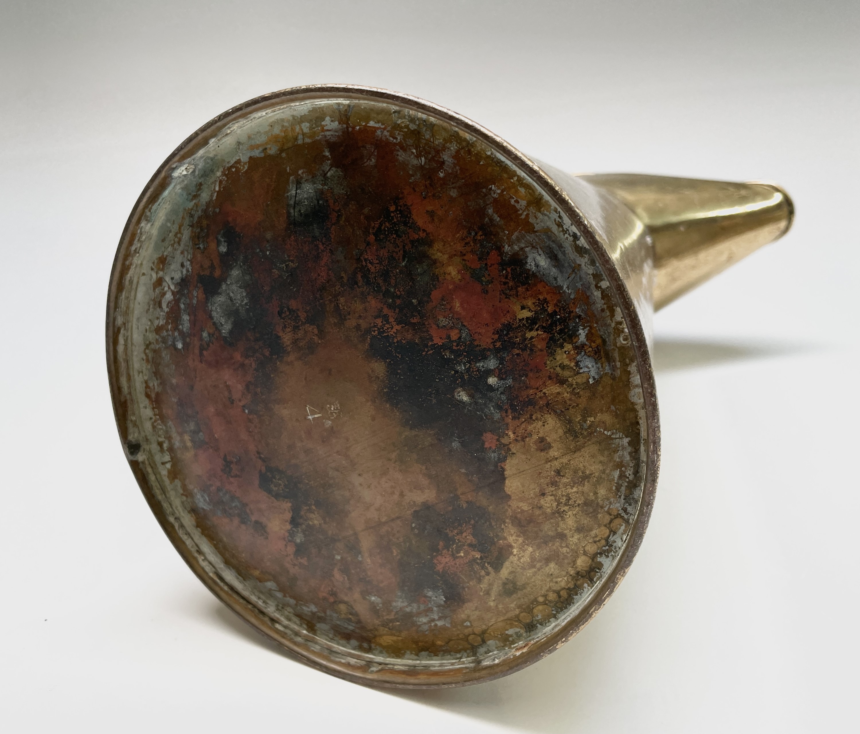 Lot 115 - A 19th century steel shell bit, with wooden