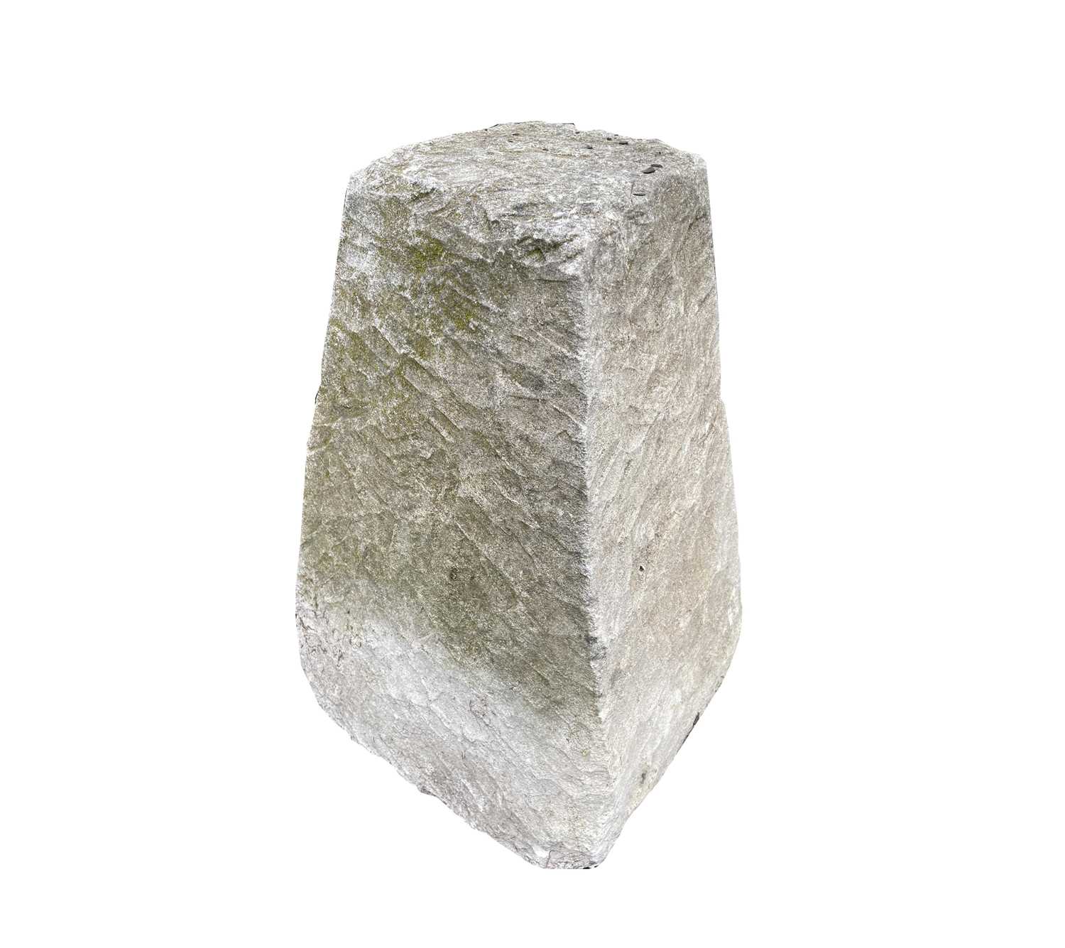 Lot 624 - A limestone staddle stone base. Approx.