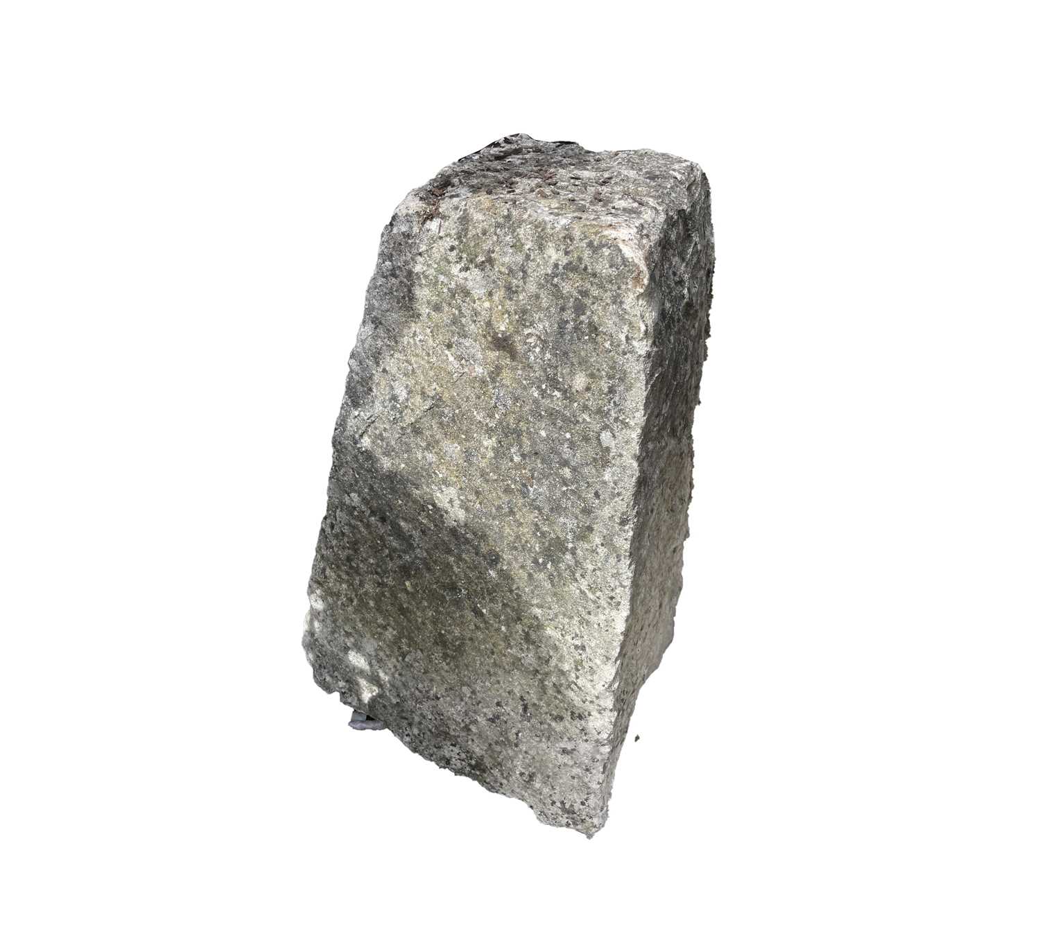 Lot 626 - A limestone staddle stone base. Approx.