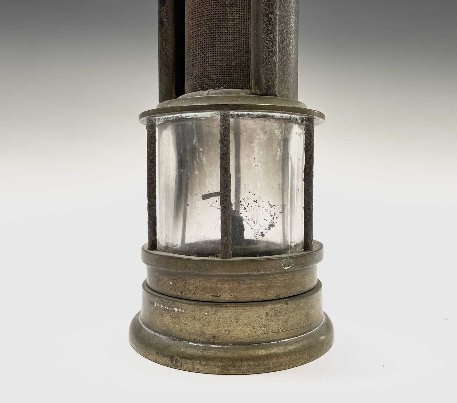 Lot 298 - A Clanny type miners lamp, late 19th century,