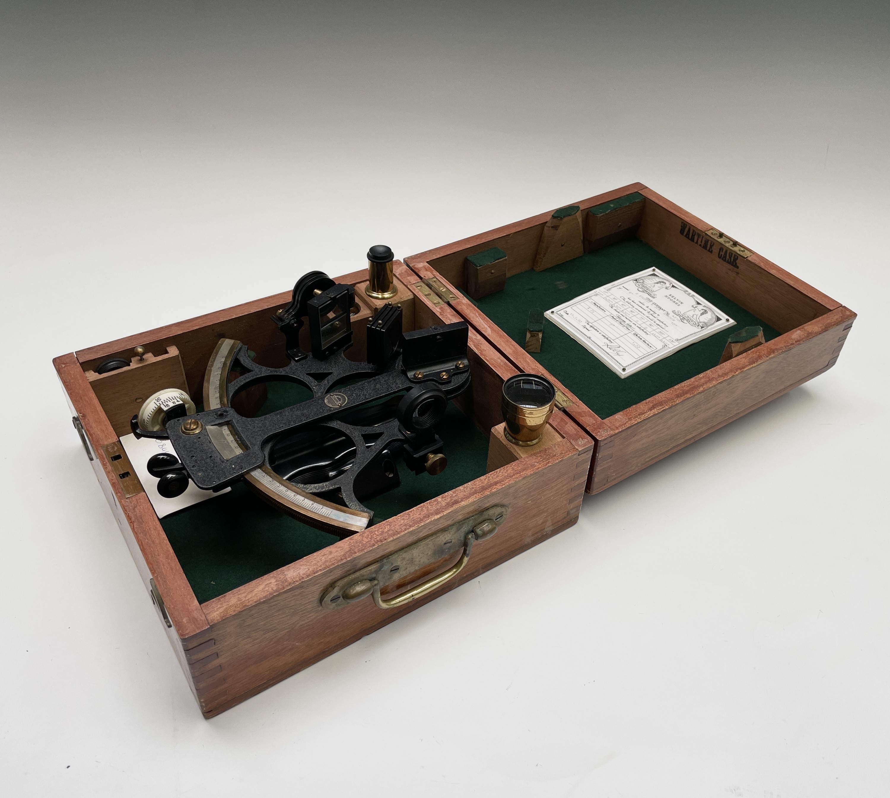 Lot 551 - A Kelvin Hughes sextant, the Husun, named H