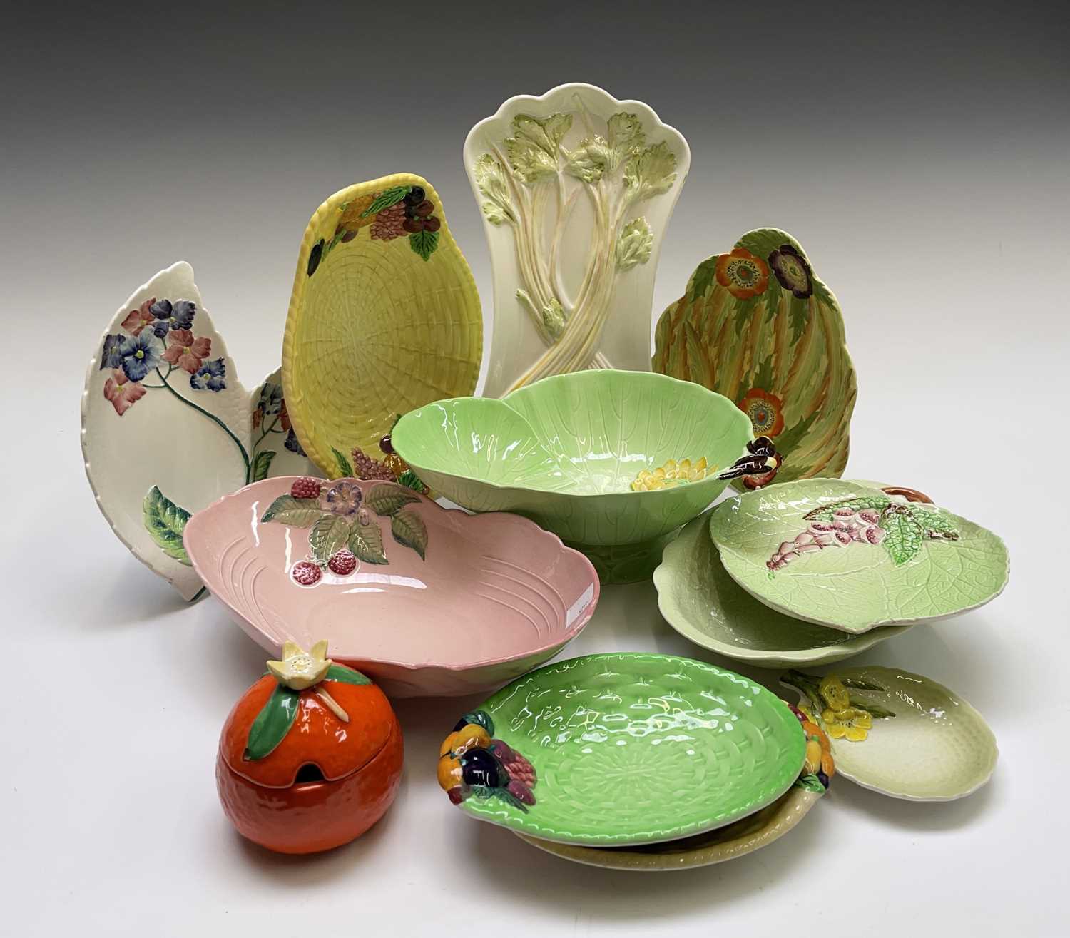 Lot 973 - A Carlton Ware 'Water Lily' comport, having