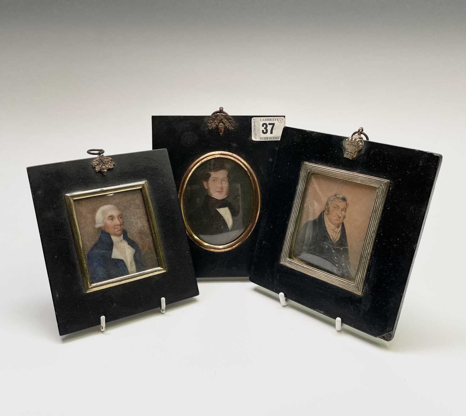 Lot 317 - A George III portrait miniature of a