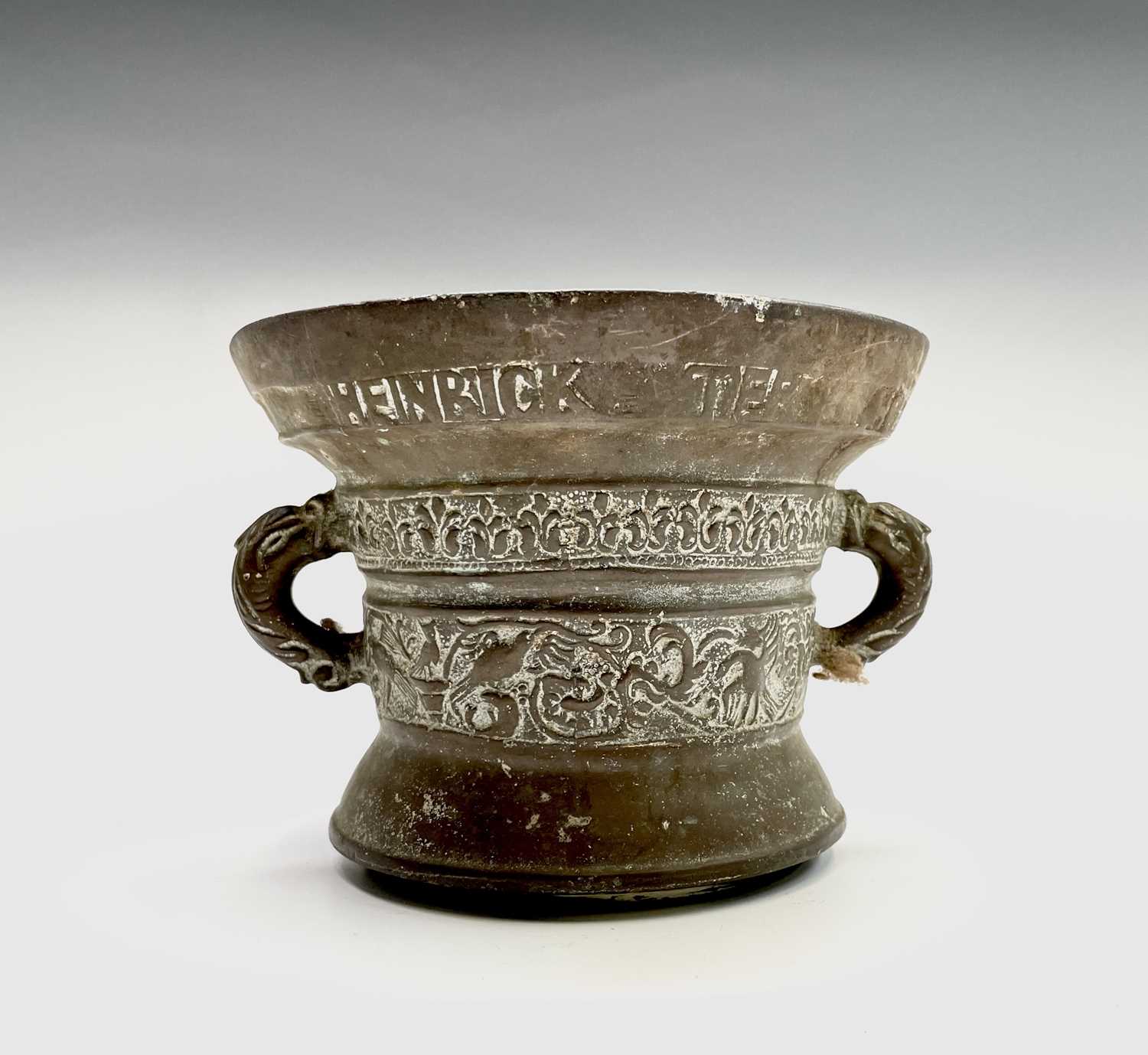 Lot 98 - A European bronze mortar by Heinrick Ter