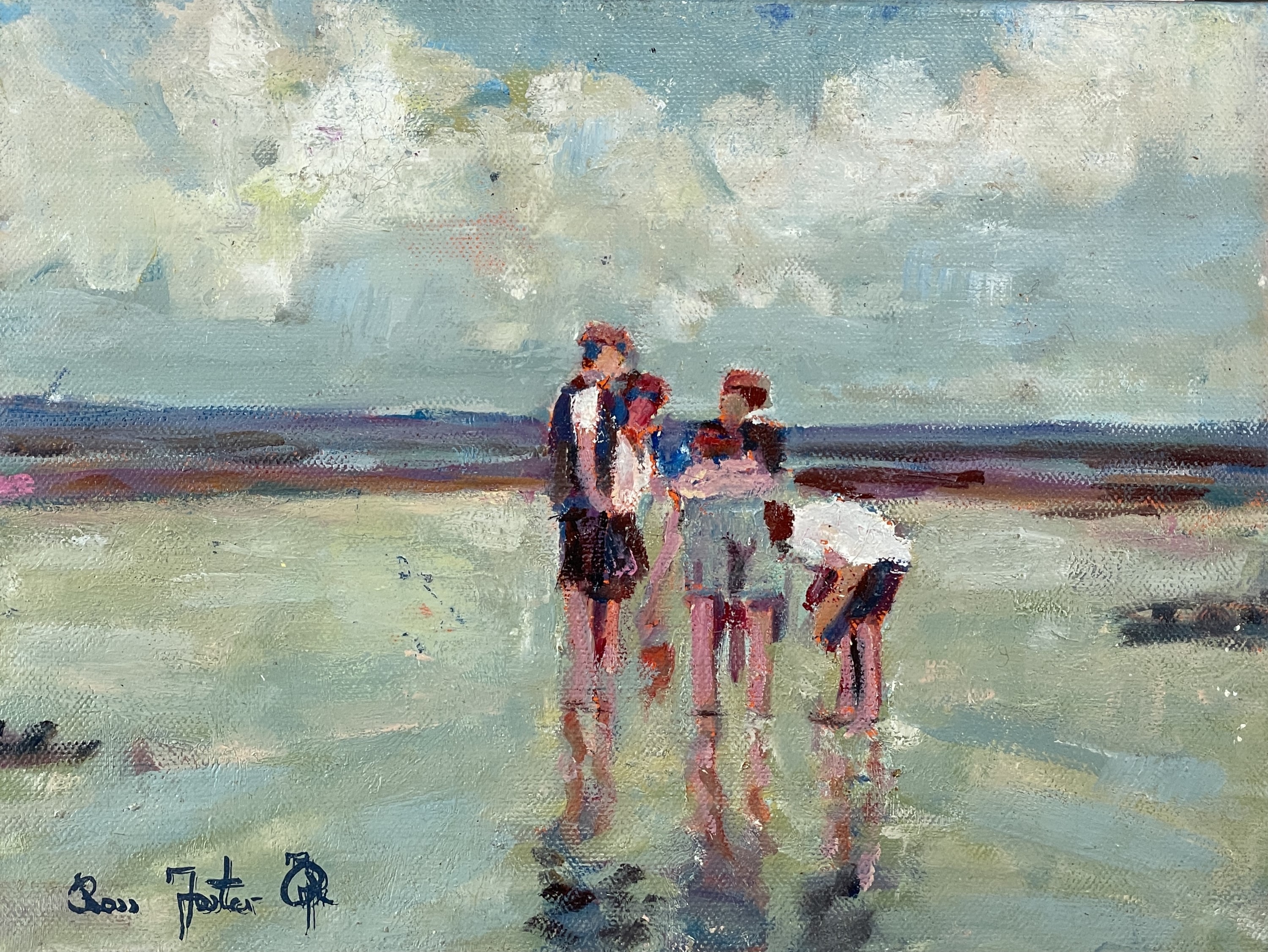 Lot 1227 - Ross FOSTER (XX-XXI) 'At the Beach', 'At