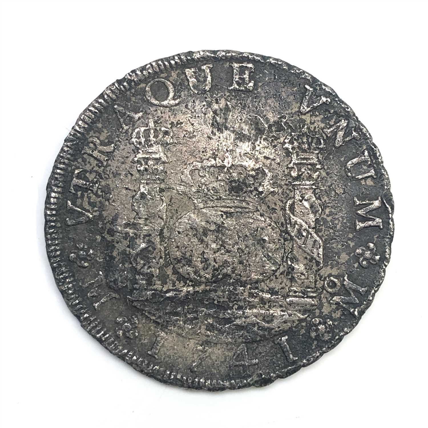 Lot 2574 - A Spanish 8 real pillar dollar, 1741,