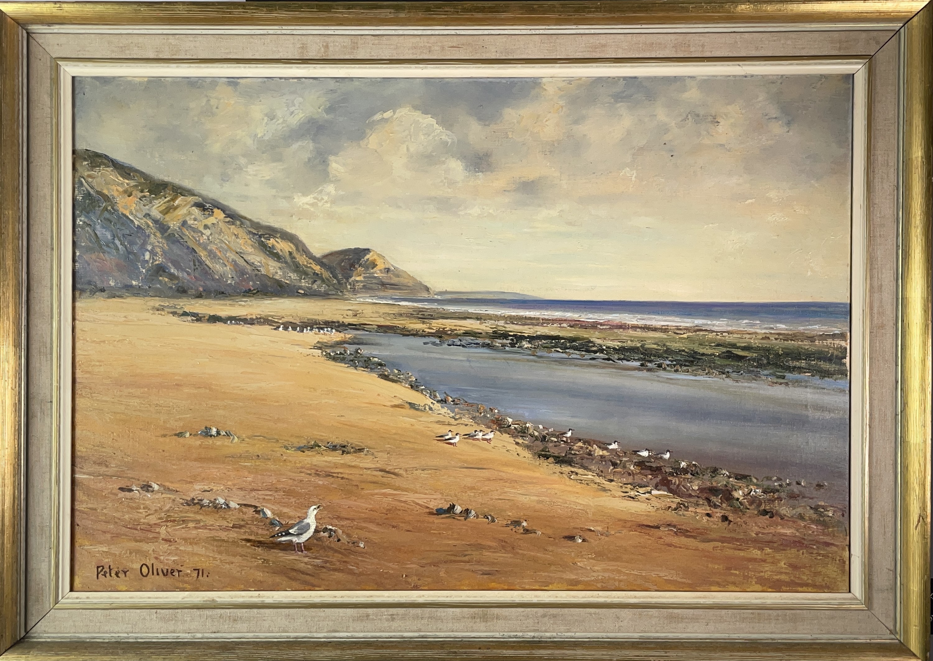 Lot 1147 - Peter OLIVER (1927) Low Tide Oil on canvas