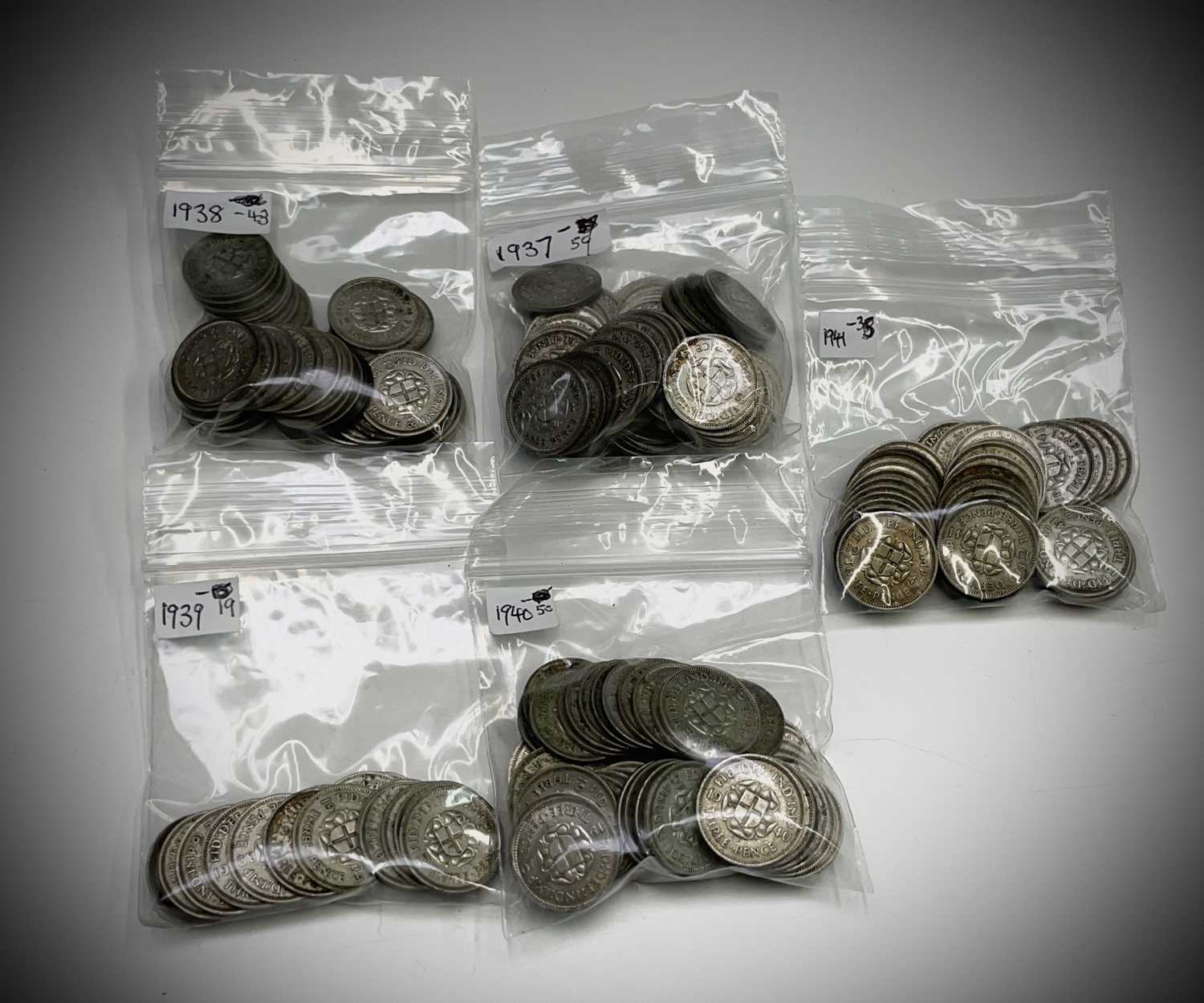 Lot 26 - Great Britain Silver 3d King George VI Sheild