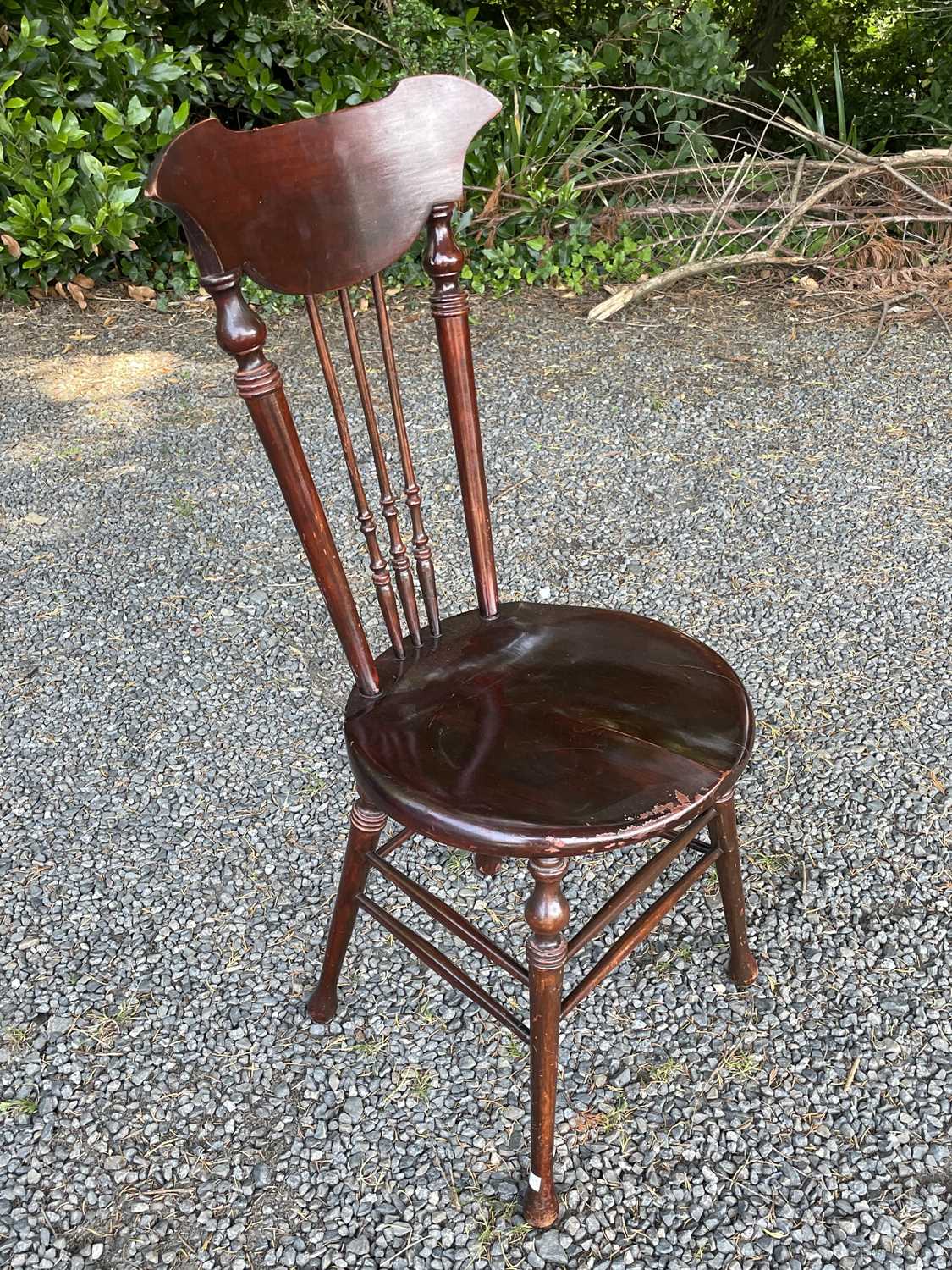 Lot 3052 - A Windsor type chair, possibly American,