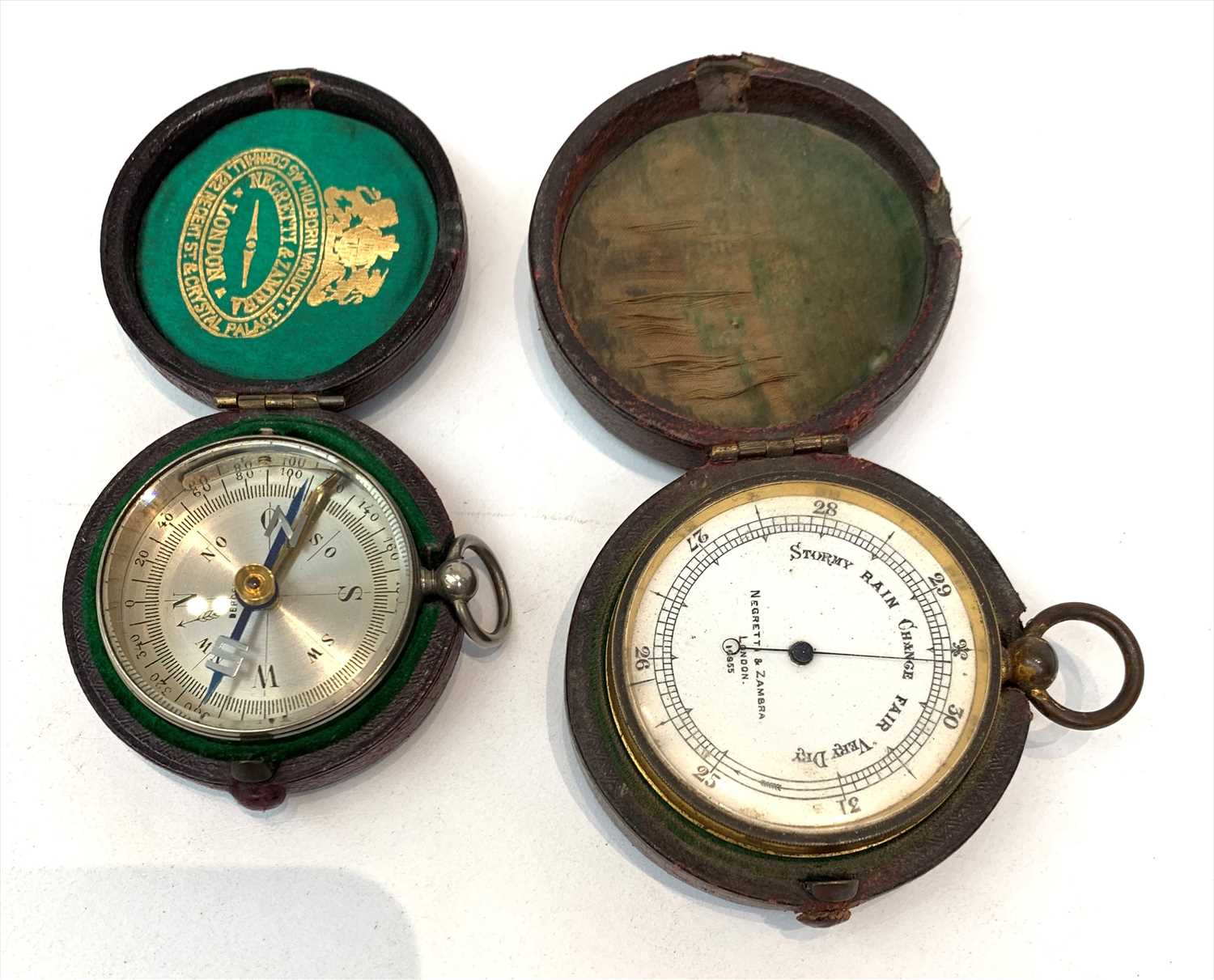 Lot 2701 - A nickel cased compass