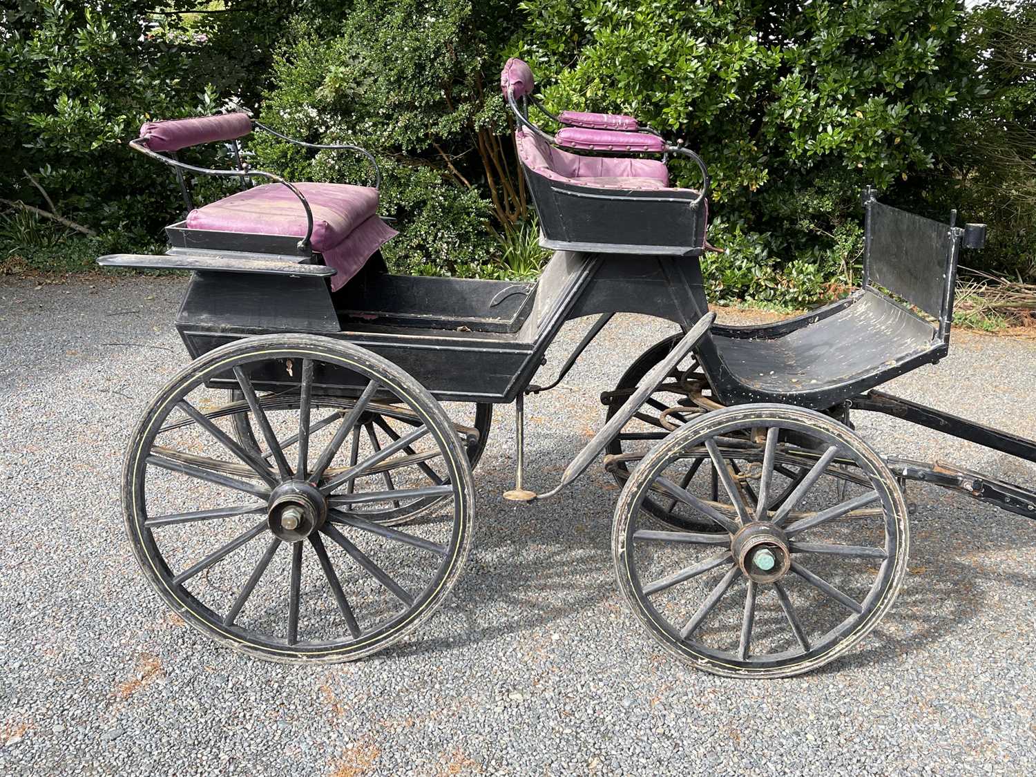 Lot 390 - A Swedish four-wheeled carriage or phaeton,