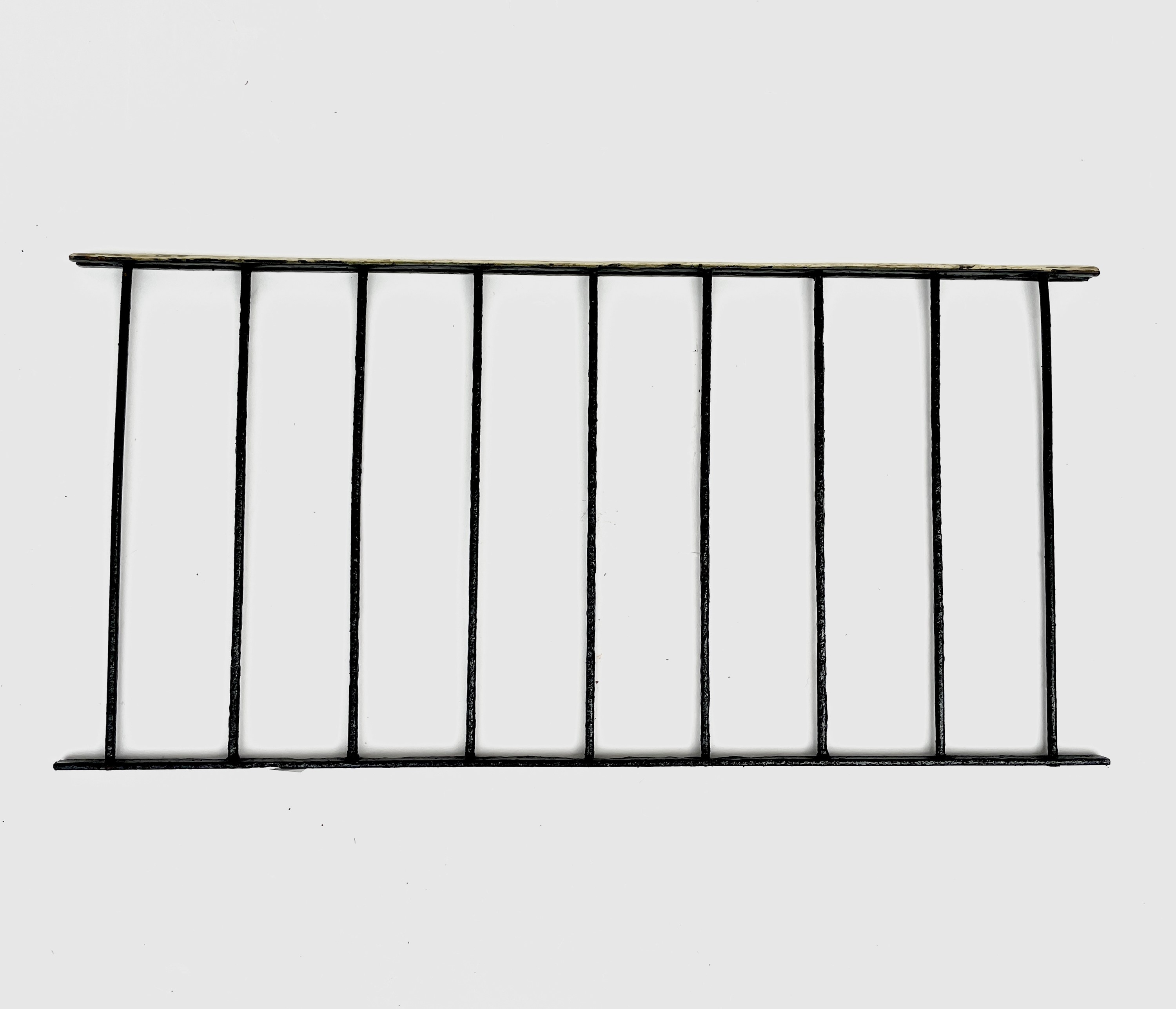 Lot 360 - A Cornish range rack, with brass mounted