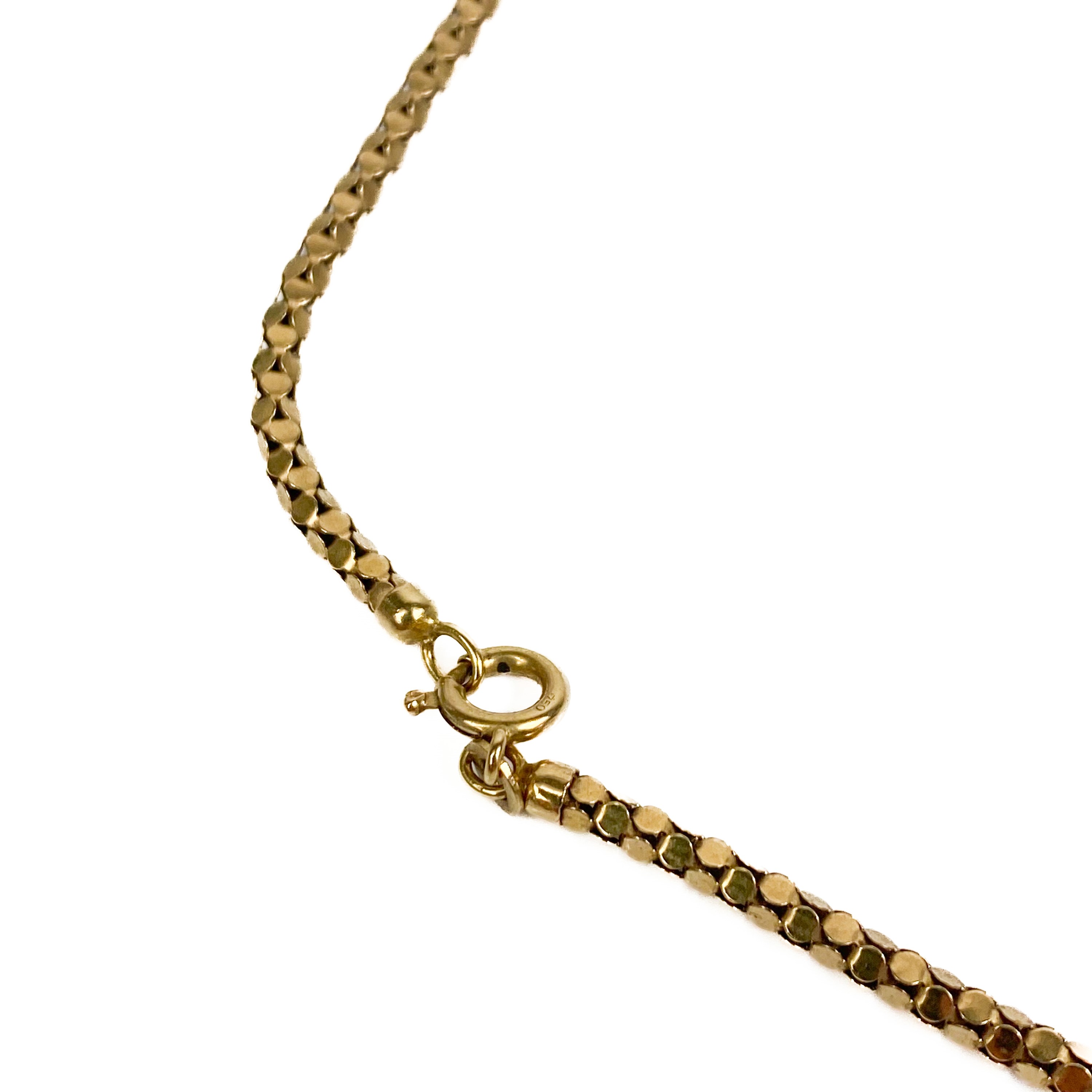 Lot 102 - An 18ct gold snake link chain.