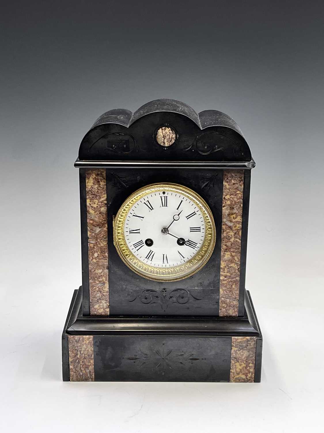 Lot 2908 - A late 19th century French mantel clock,