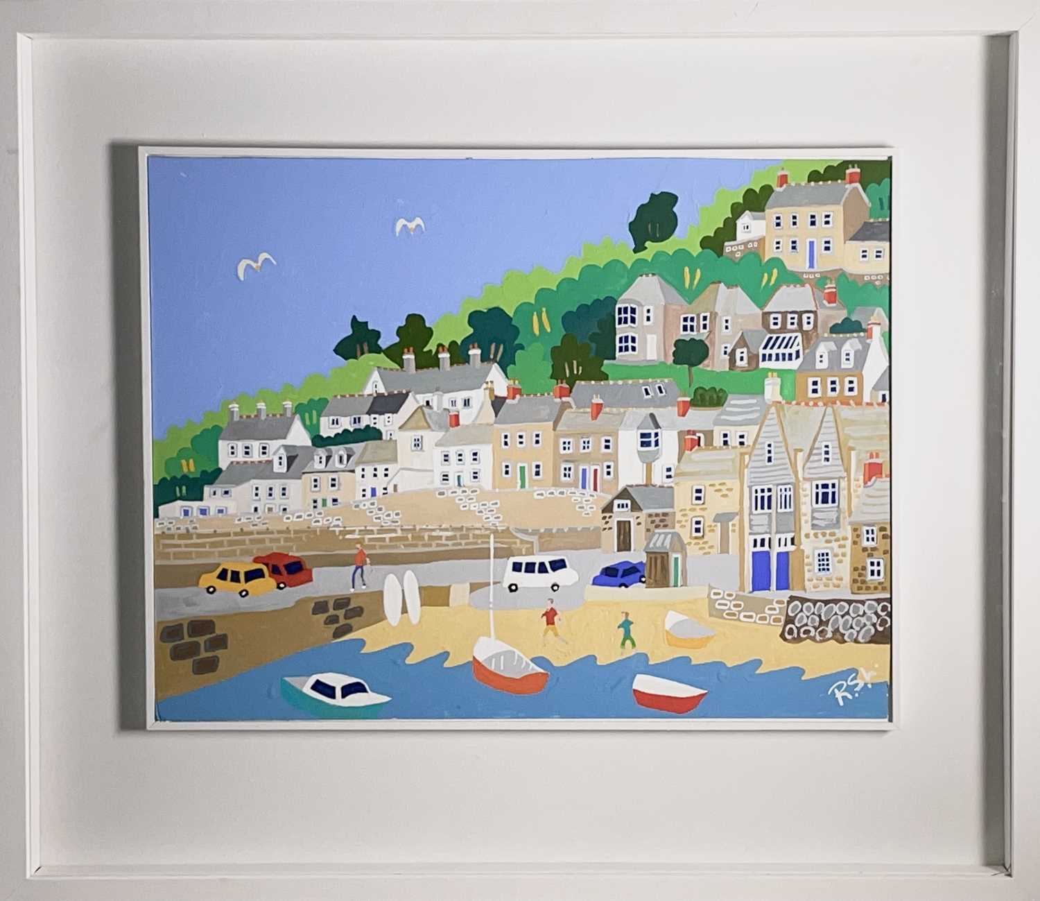 Lot 34 - Richard Sidney LODEY (1950) Mousehole Acrylic