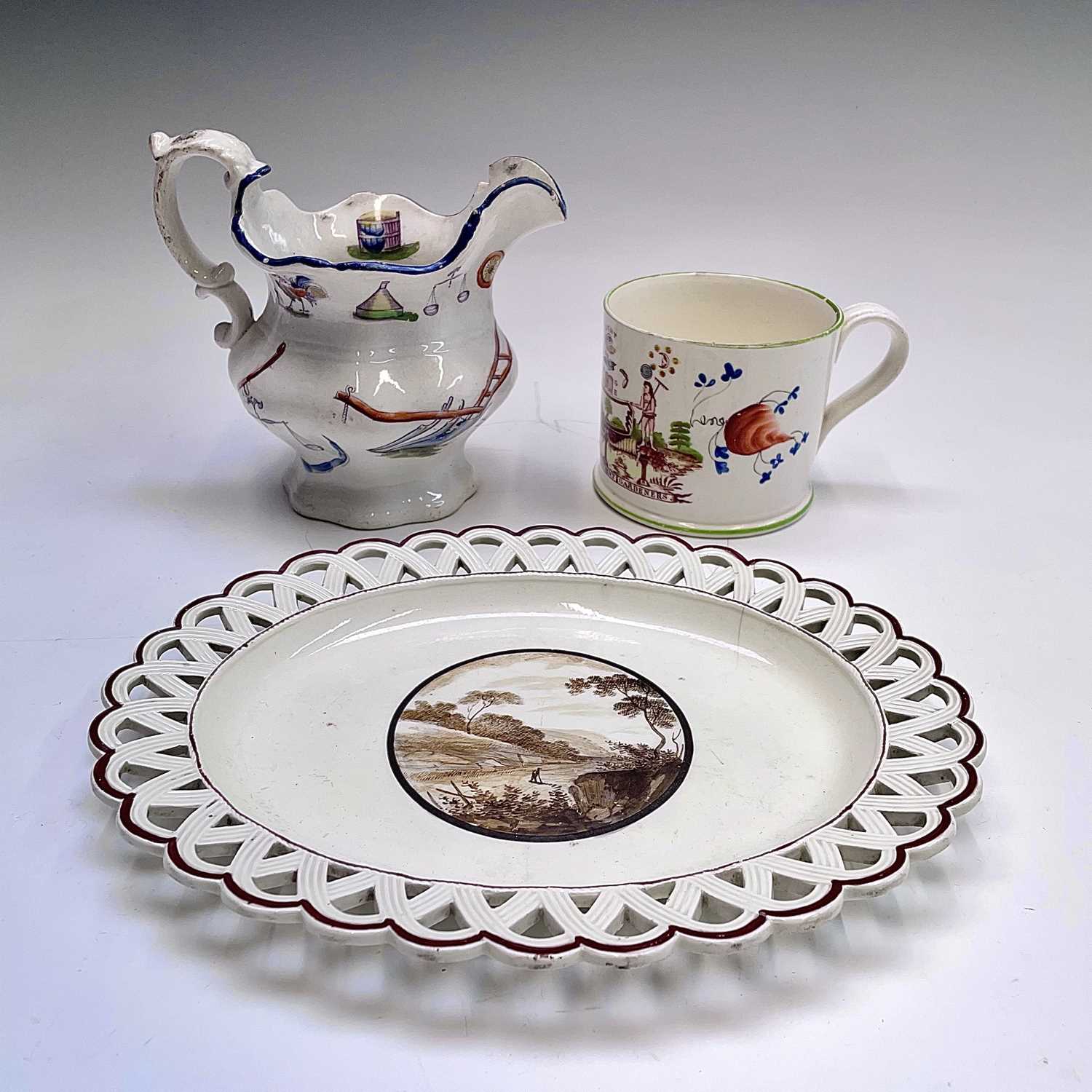 Lot 805 - A late 18th/early 19th century creamware