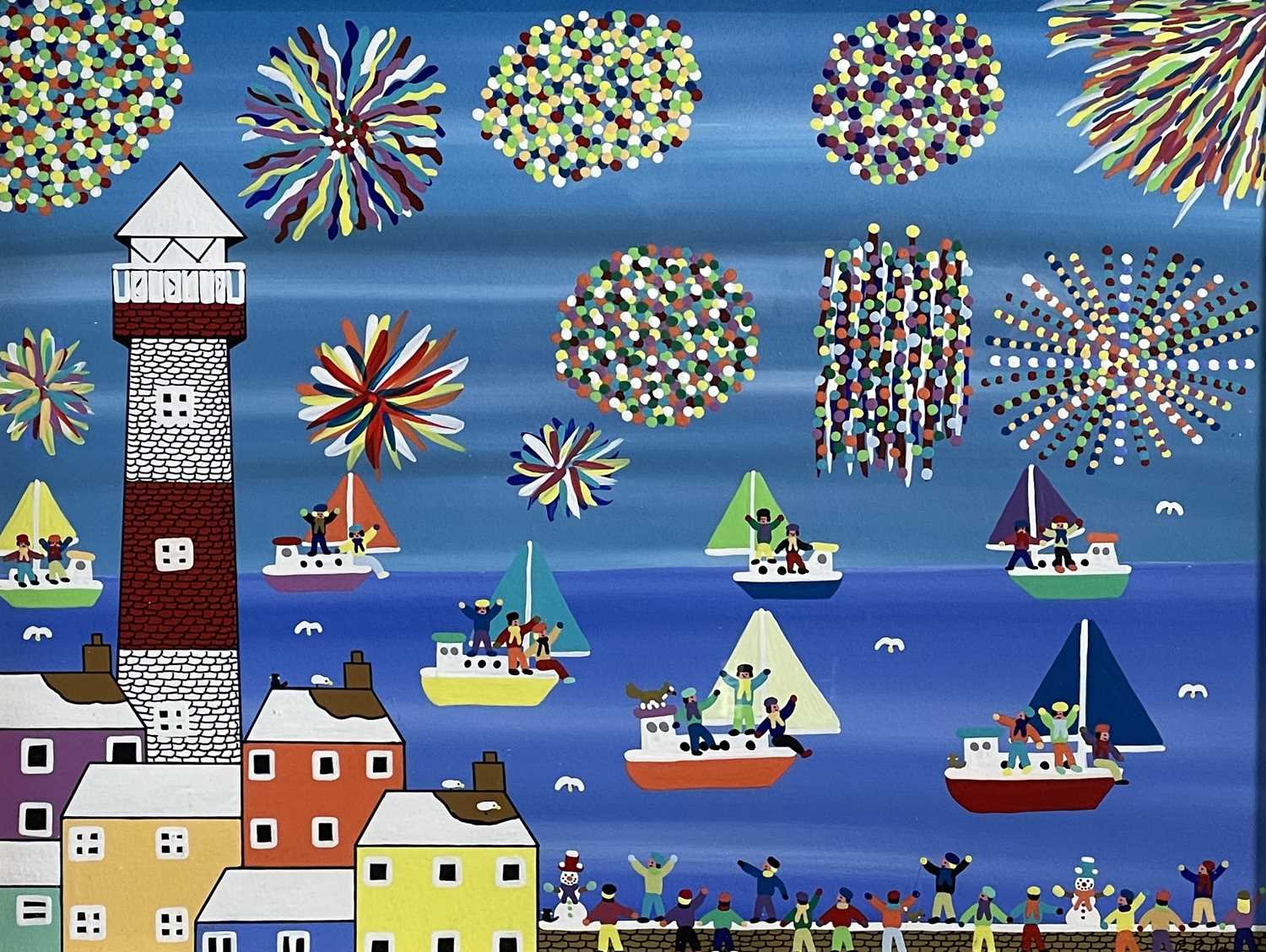 Lot 1106 - Gordon BARKER (XX-XXI) Snowy Fireworks