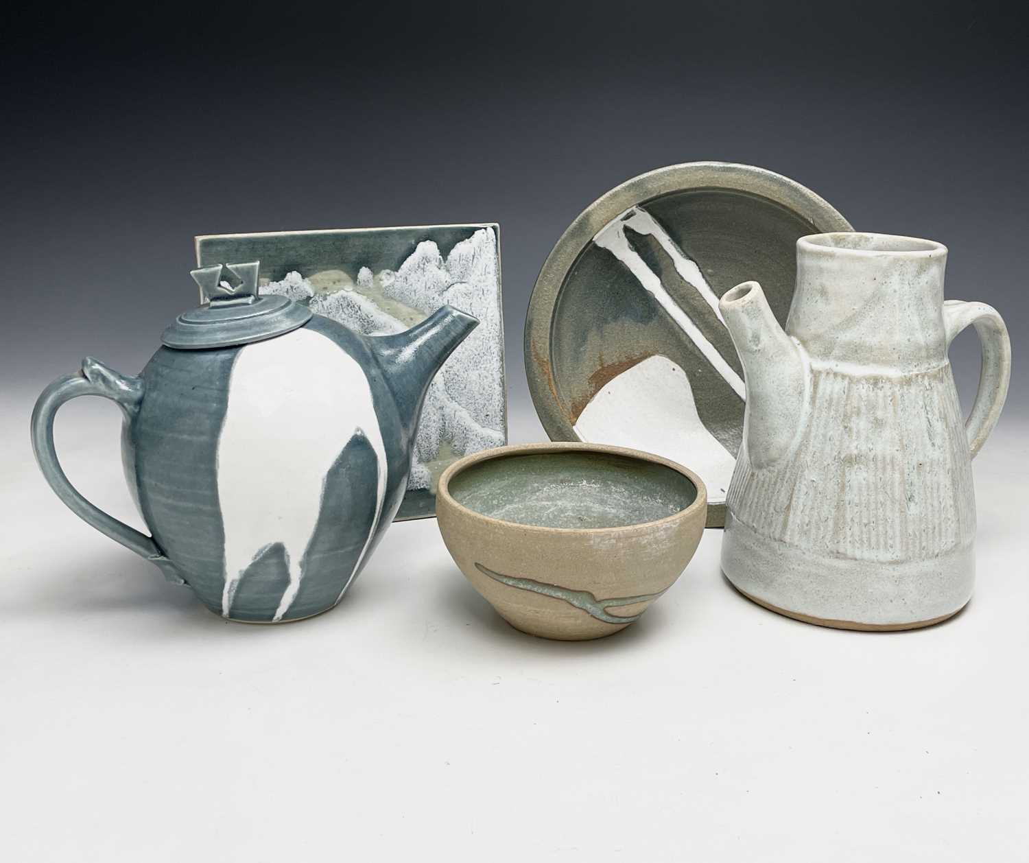 Lot 1132 - A collection of Alan Brough studio pottery
