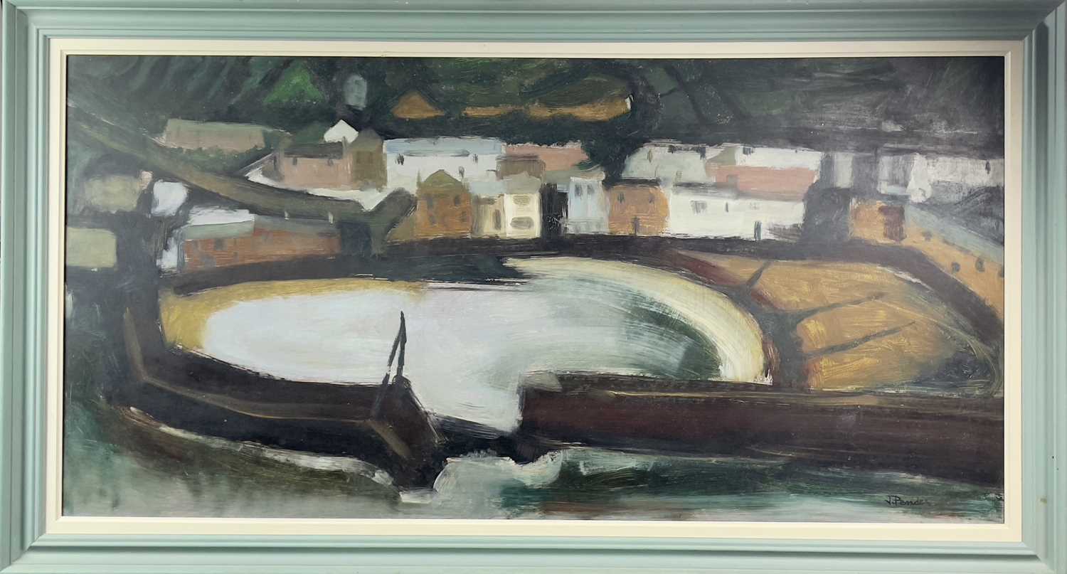 Lot 22 - Jack PENDER (1918-1998) Empty Harbour Oil on