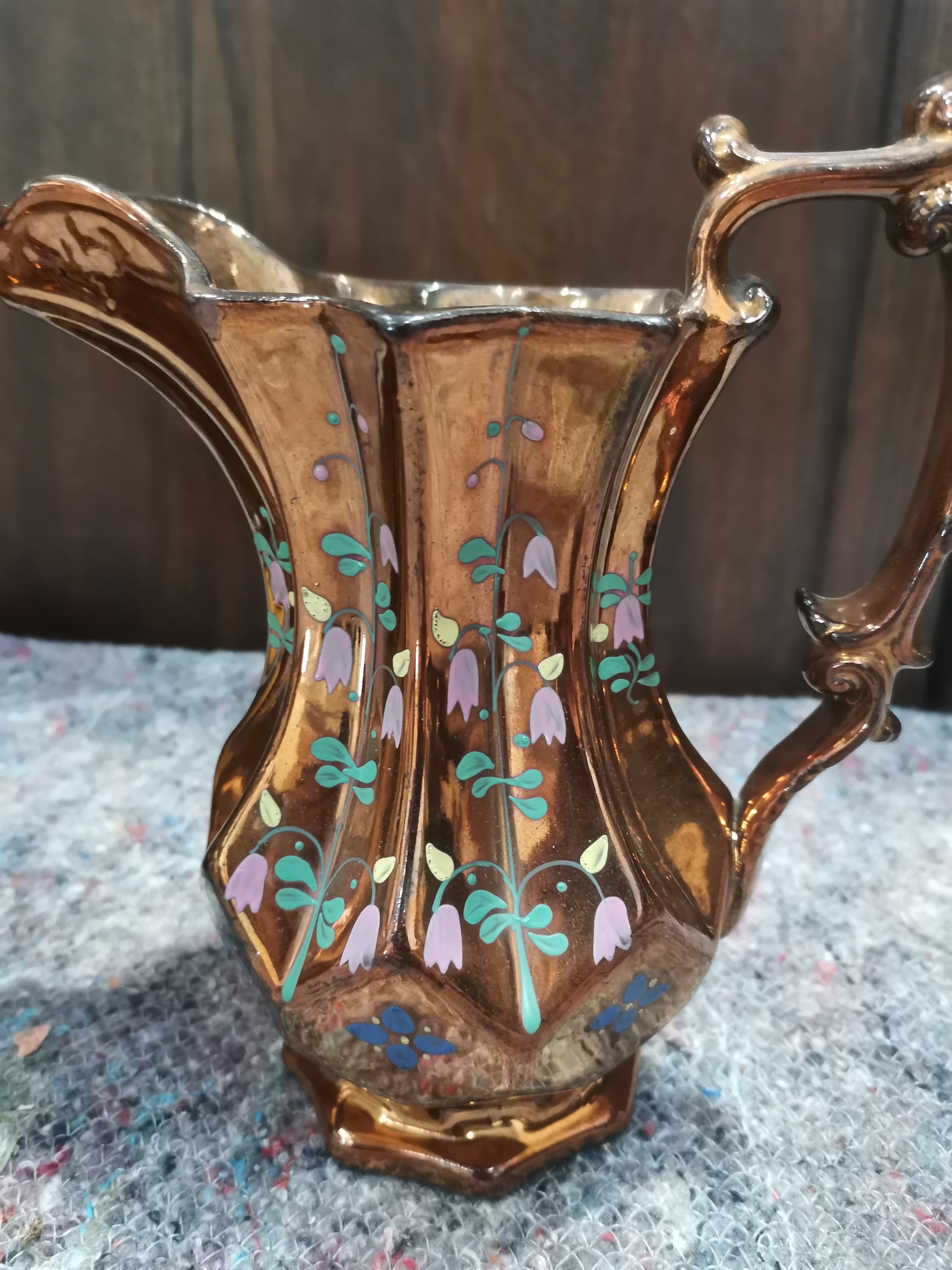 Lot 101 - A pair of Victorian copper lustreware