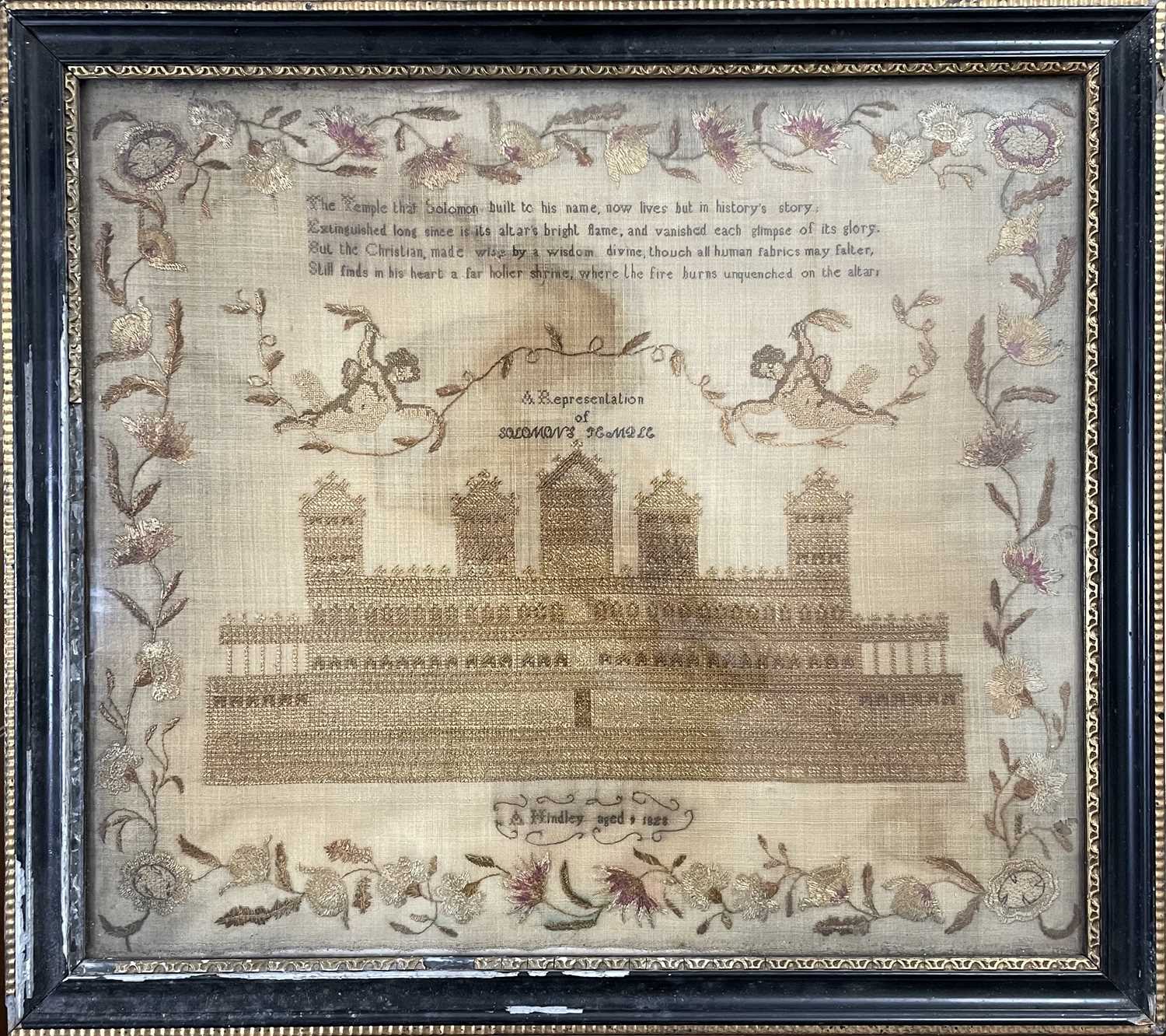 Lot 2800 - A Victorian sampler 'A Representation of