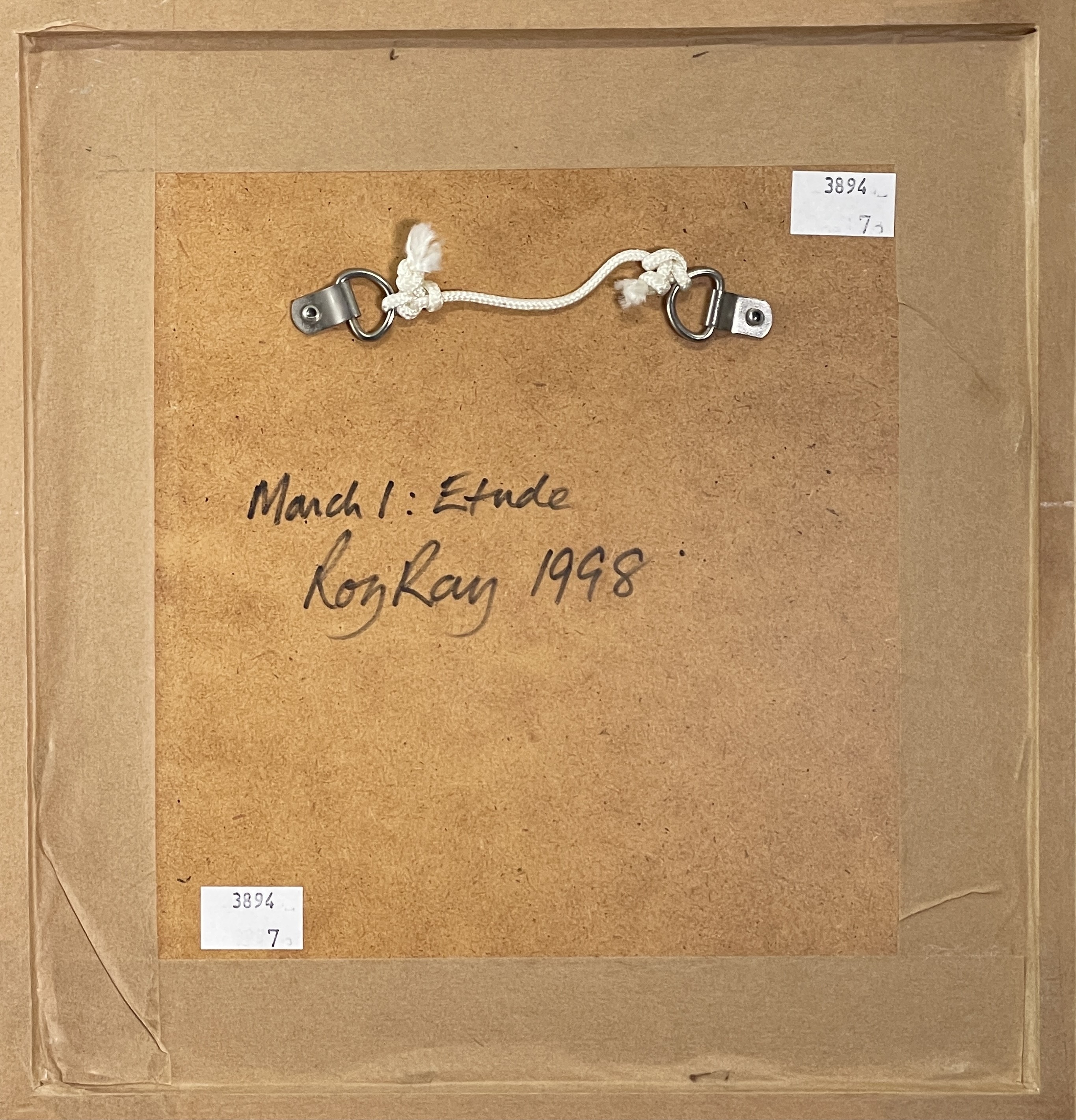 Lot 230 - Roy RAY (1936-2021), 'March I: Etude' and