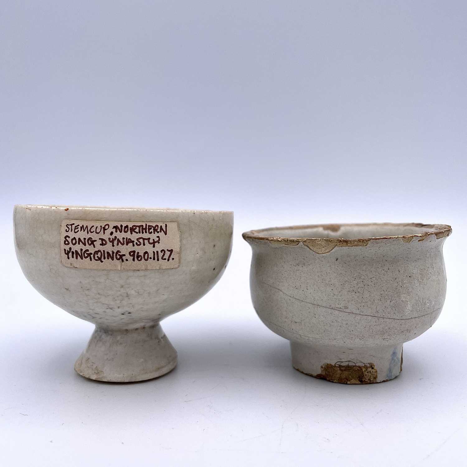 Lot 68 - A Chinese stem cup, labelled 'Stem cup,