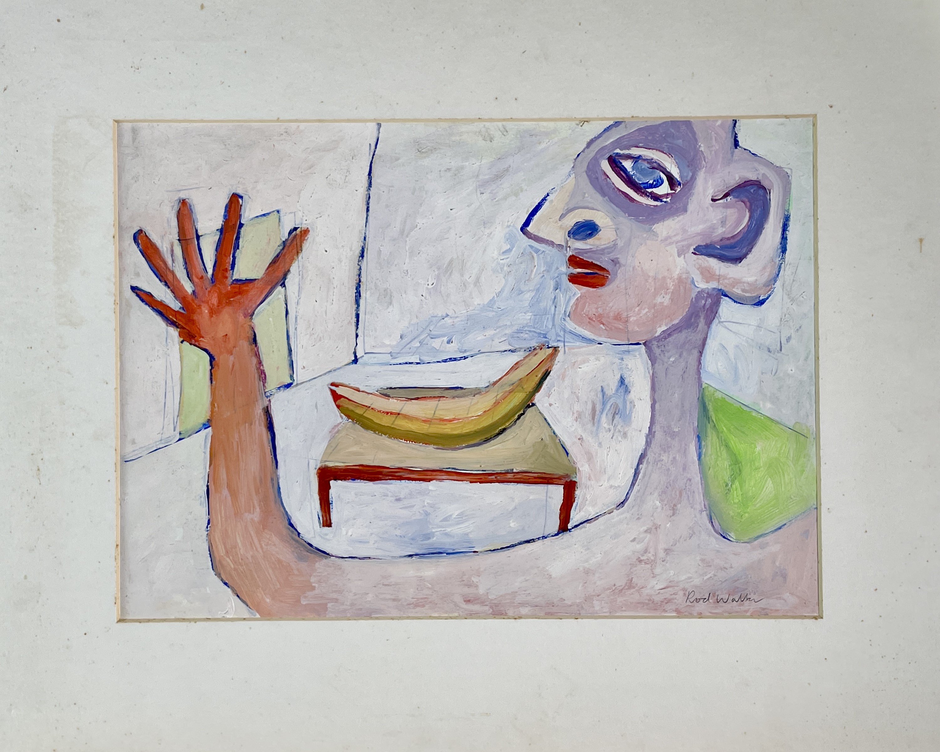 Lot 191 - Rod WALKER (1949) Side profile portrait