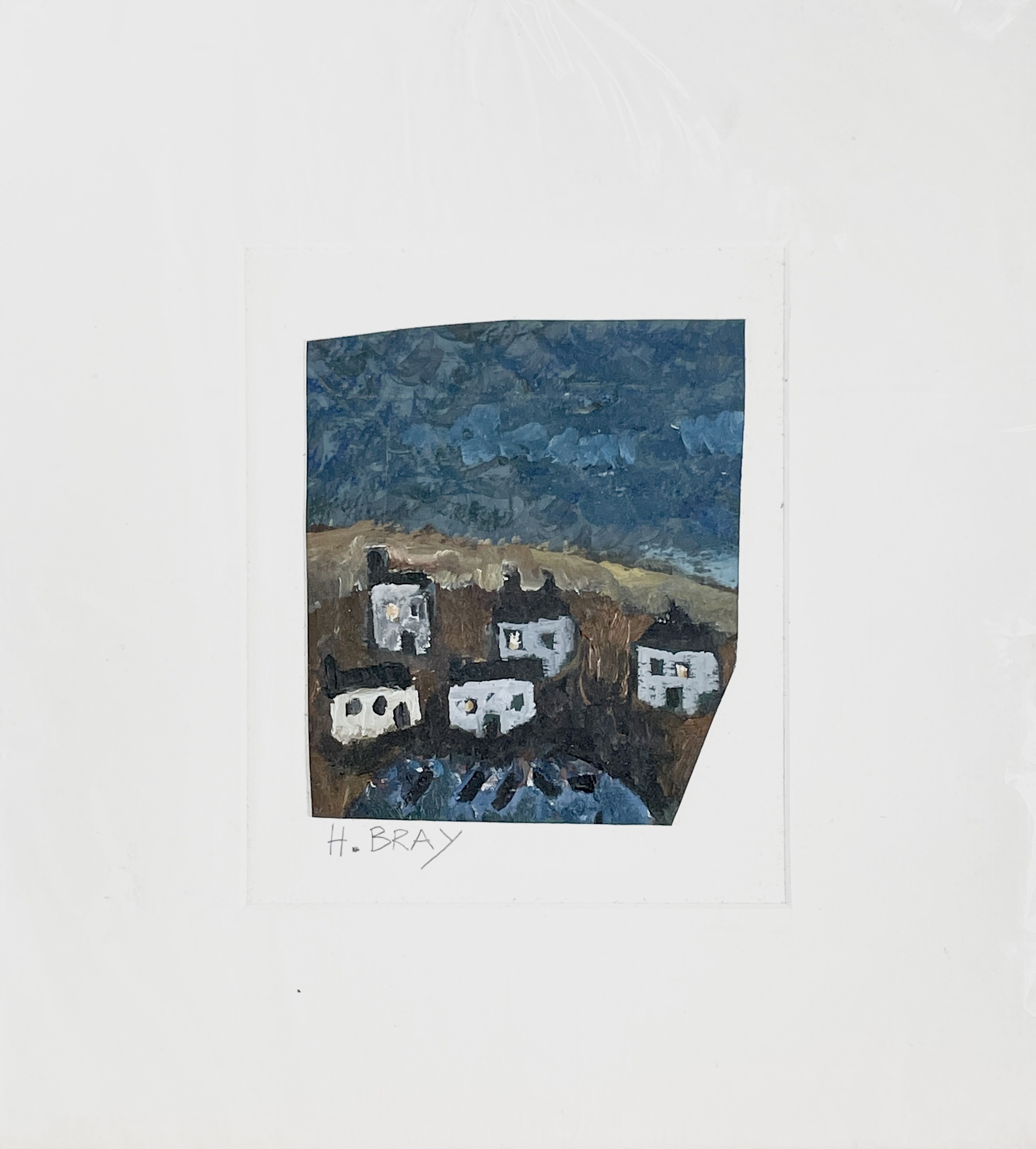 Lot 200 - Heather BRAY (XX-XXI) Houses on the Hill Oil