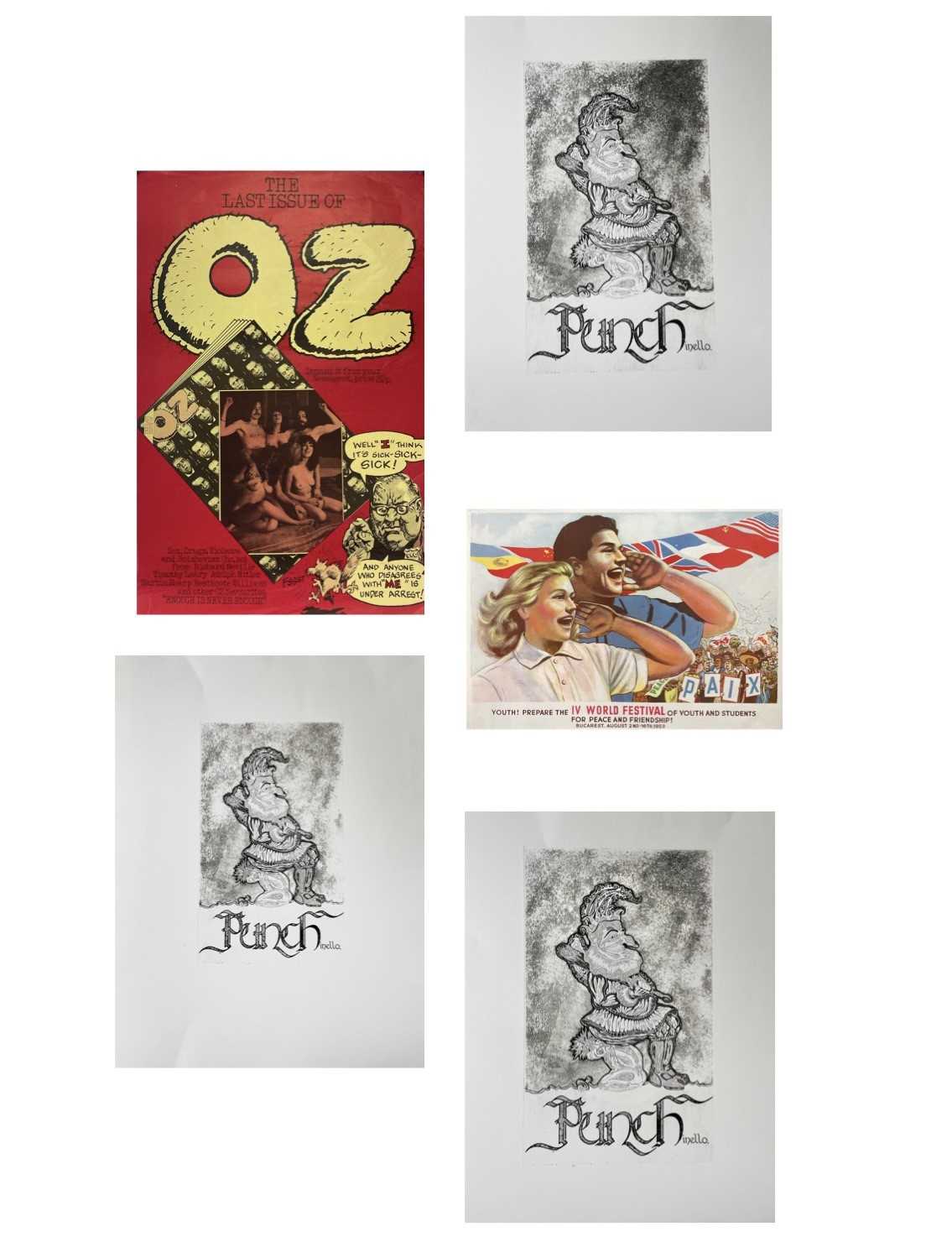 Lot 1086 - OZ MAGAZINE, The Last Issue Poster 1973