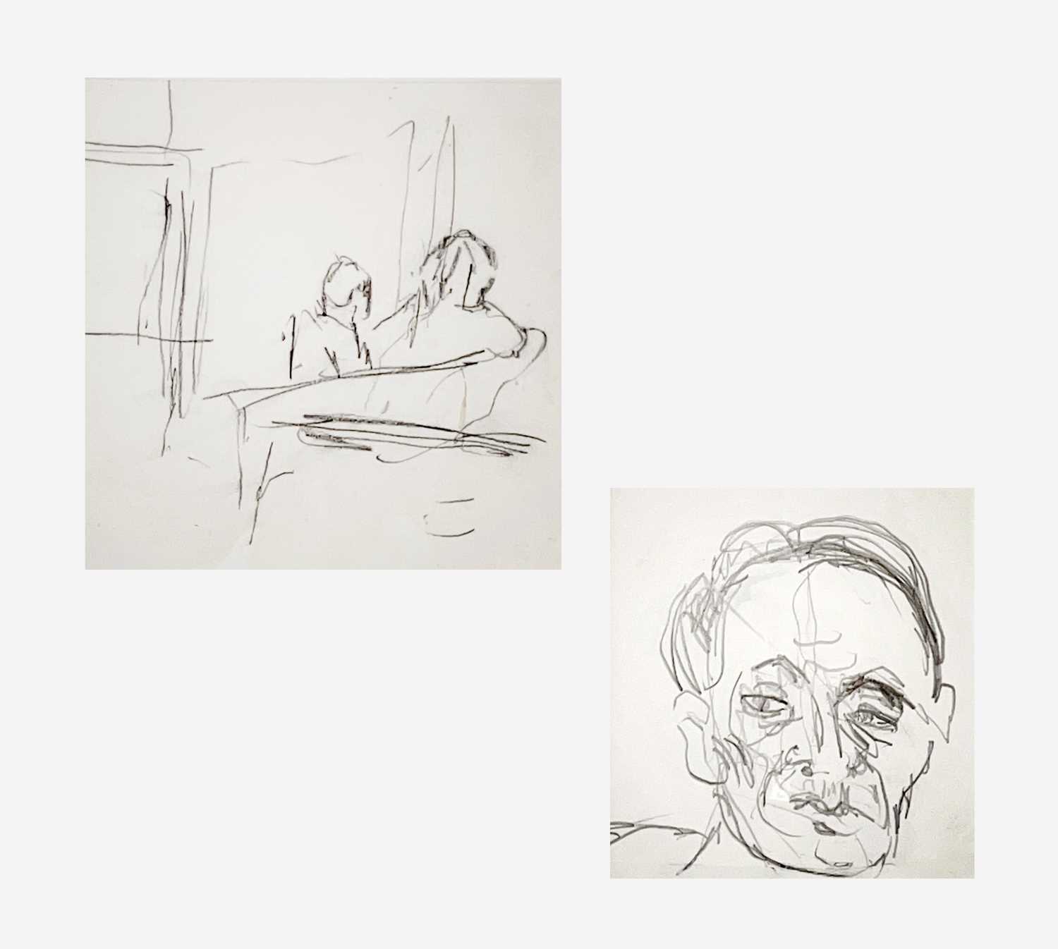 Lot 1103 - Leon KOSSOFF (1926-2019) Male portrait