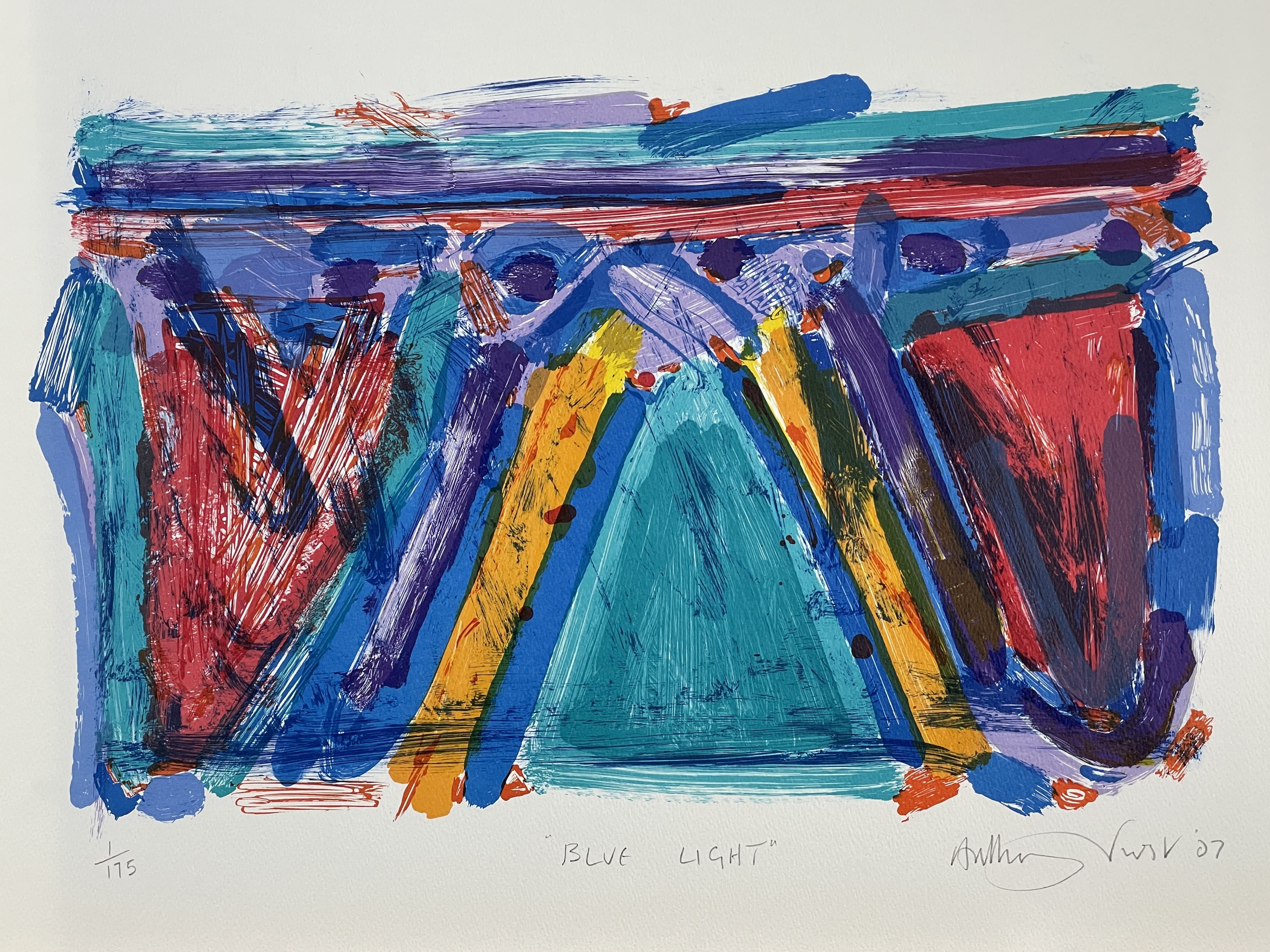 Lot 264 - Anthony FROST (1951) Blue Light Lithograph