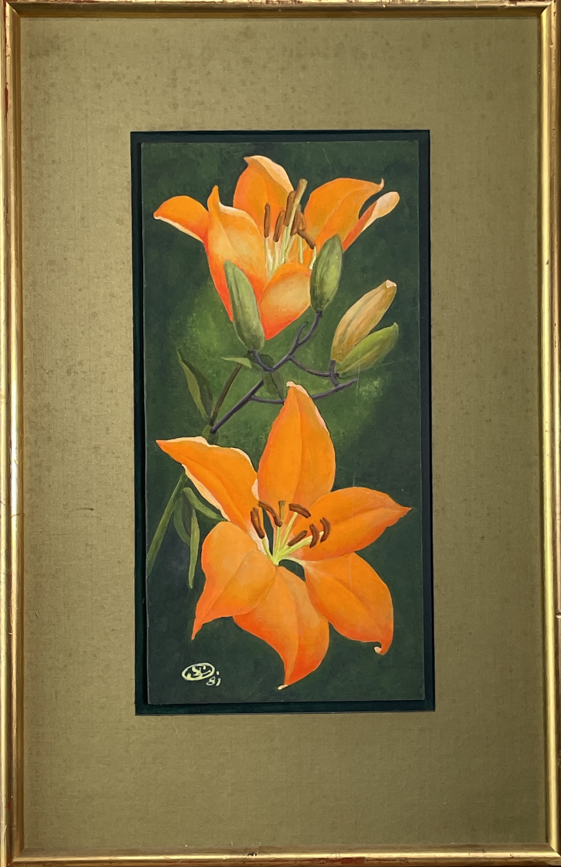 Lot 49 - Ithell COLQUHOUN (1906-1988) Orange Lilies