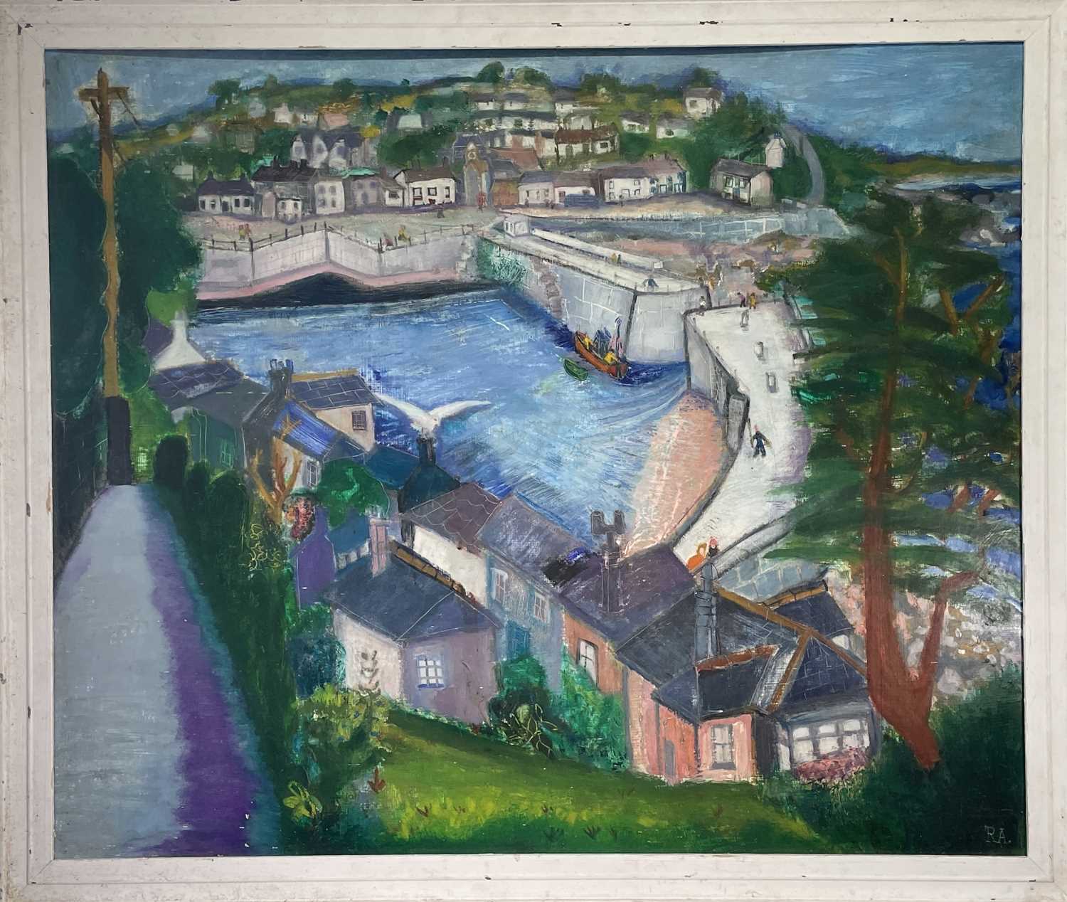 Lot 304 - Ray AMBROSE (1926-1989) Mousehole Harbour