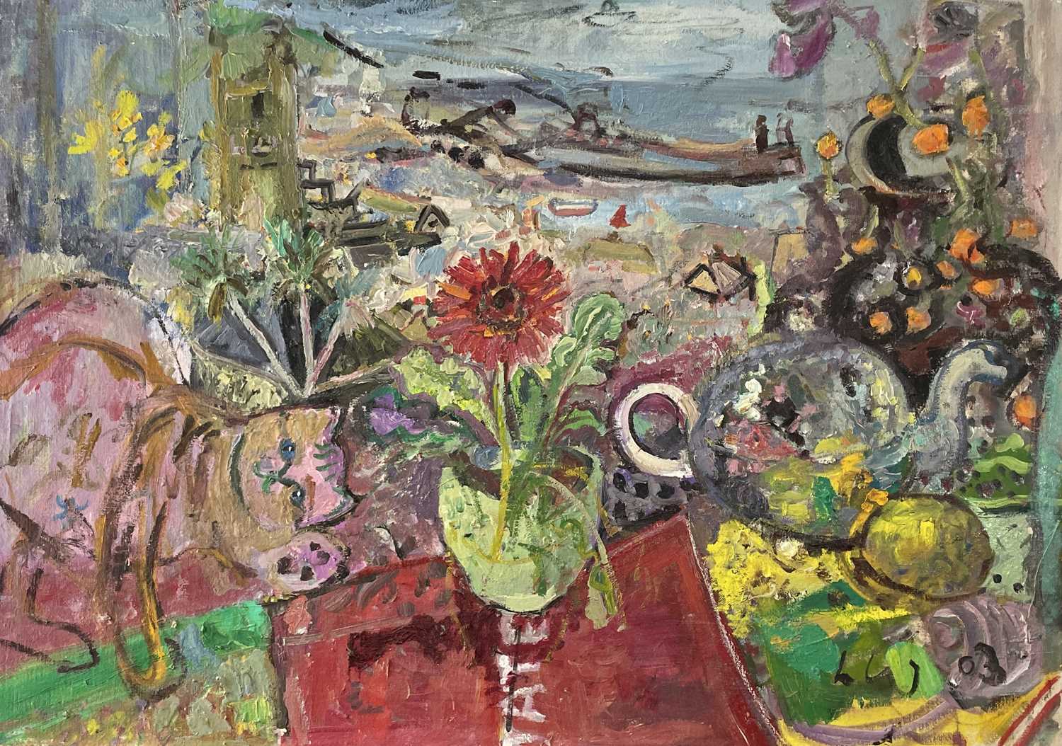 Lot 236 - Linda Mary WEIR (1951) Still Life - St Ives