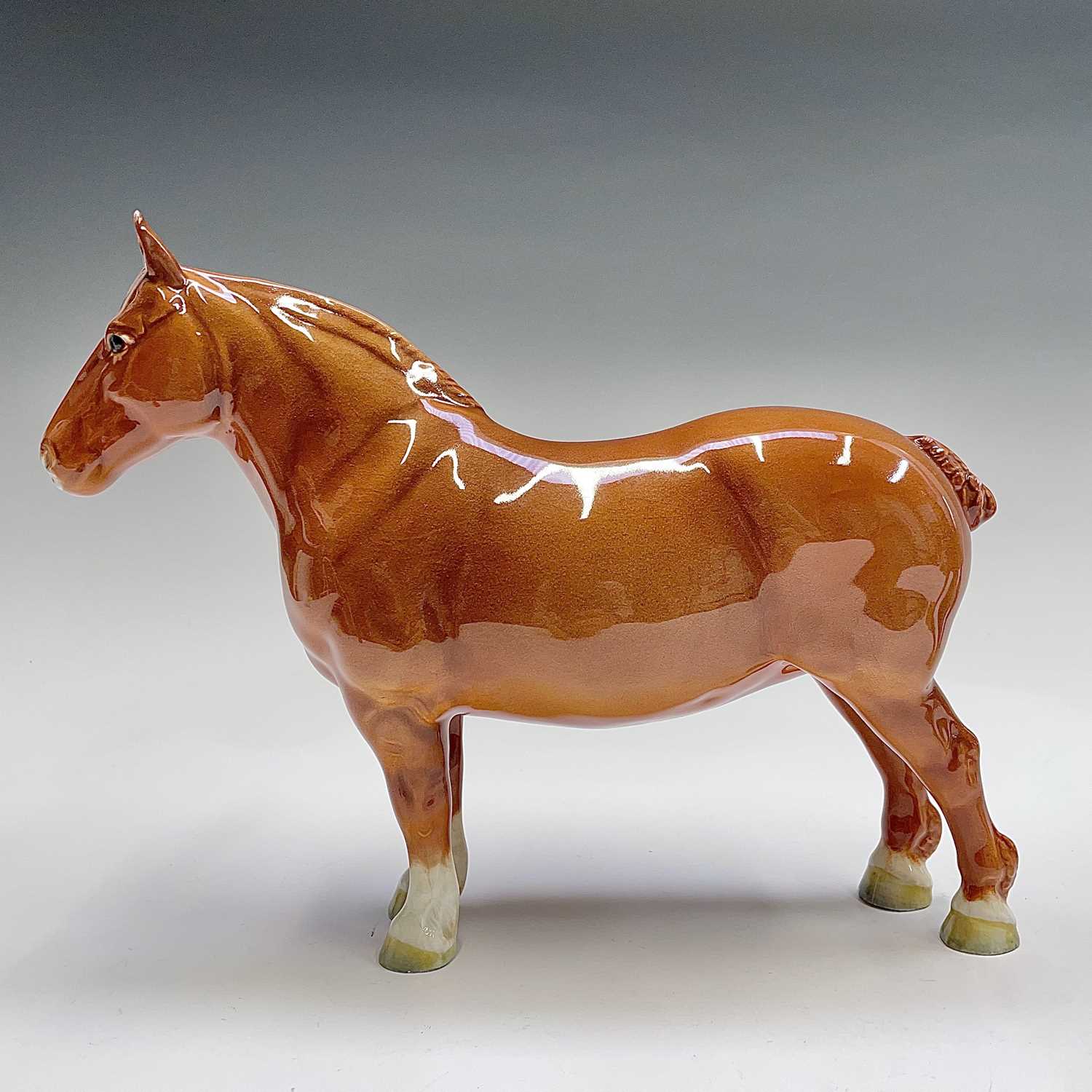 Lot 937 - Two Beswick heavy horse models - Suffolk