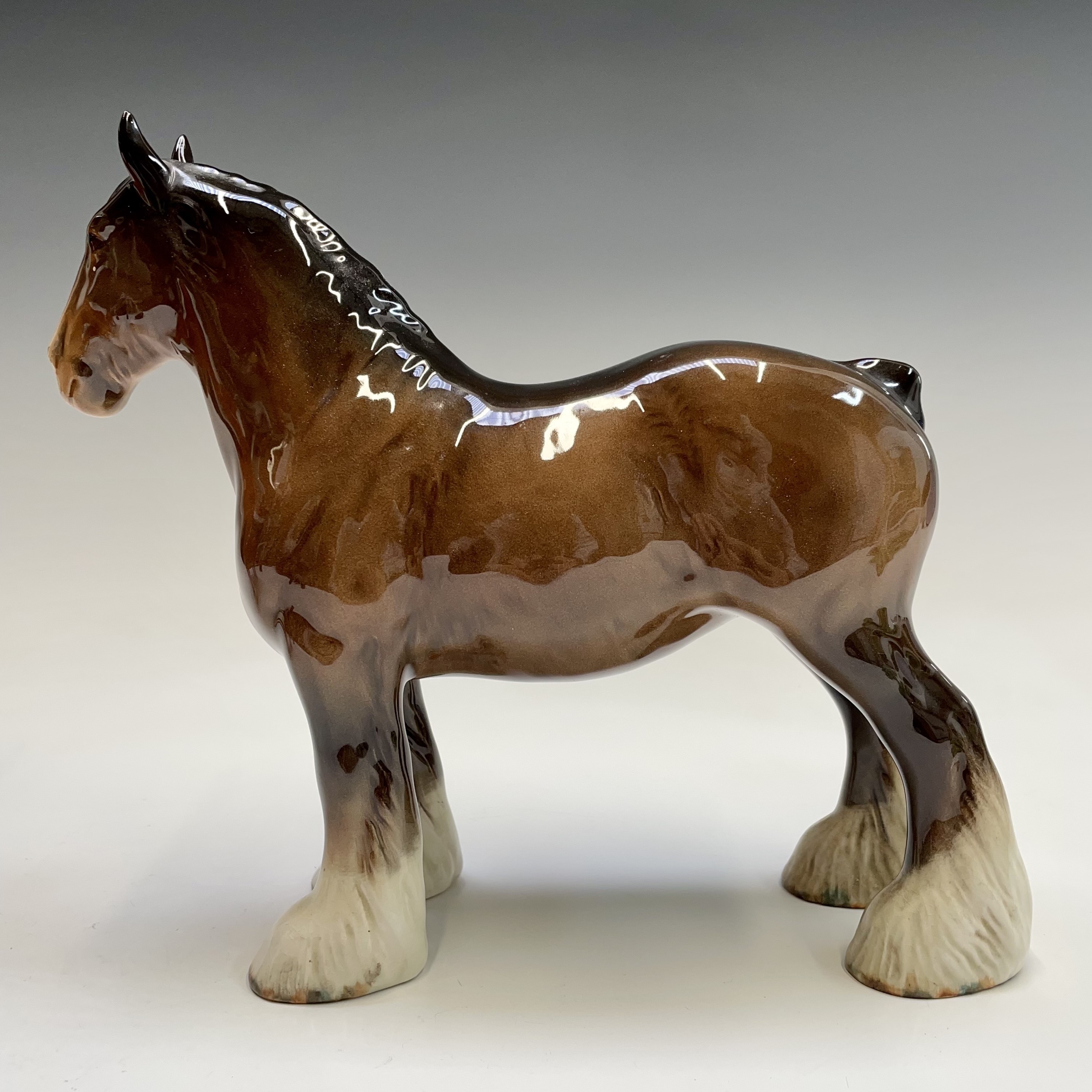 Lot 937 - Two Beswick heavy horse models - Suffolk