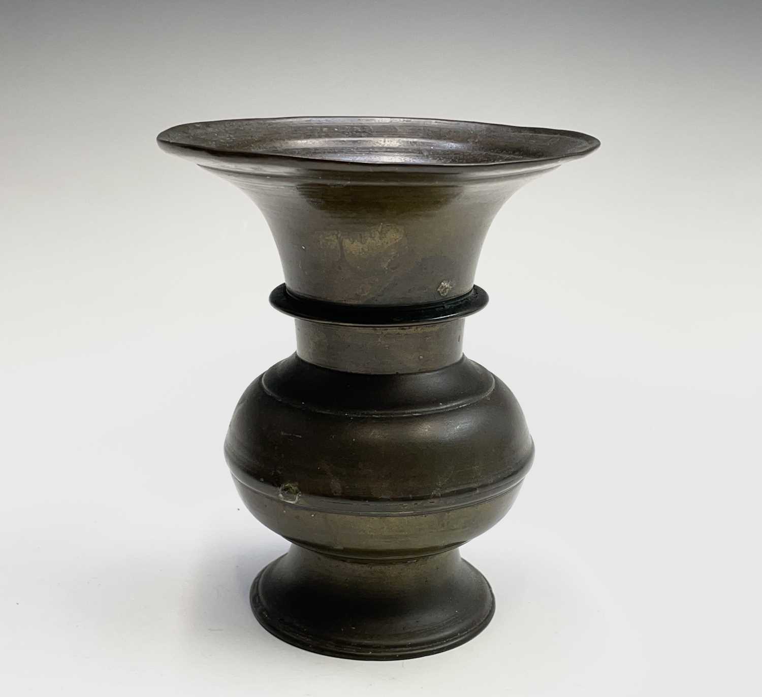 Lot 155 - A Chinese bronze spittoon, Qing Dynasty,