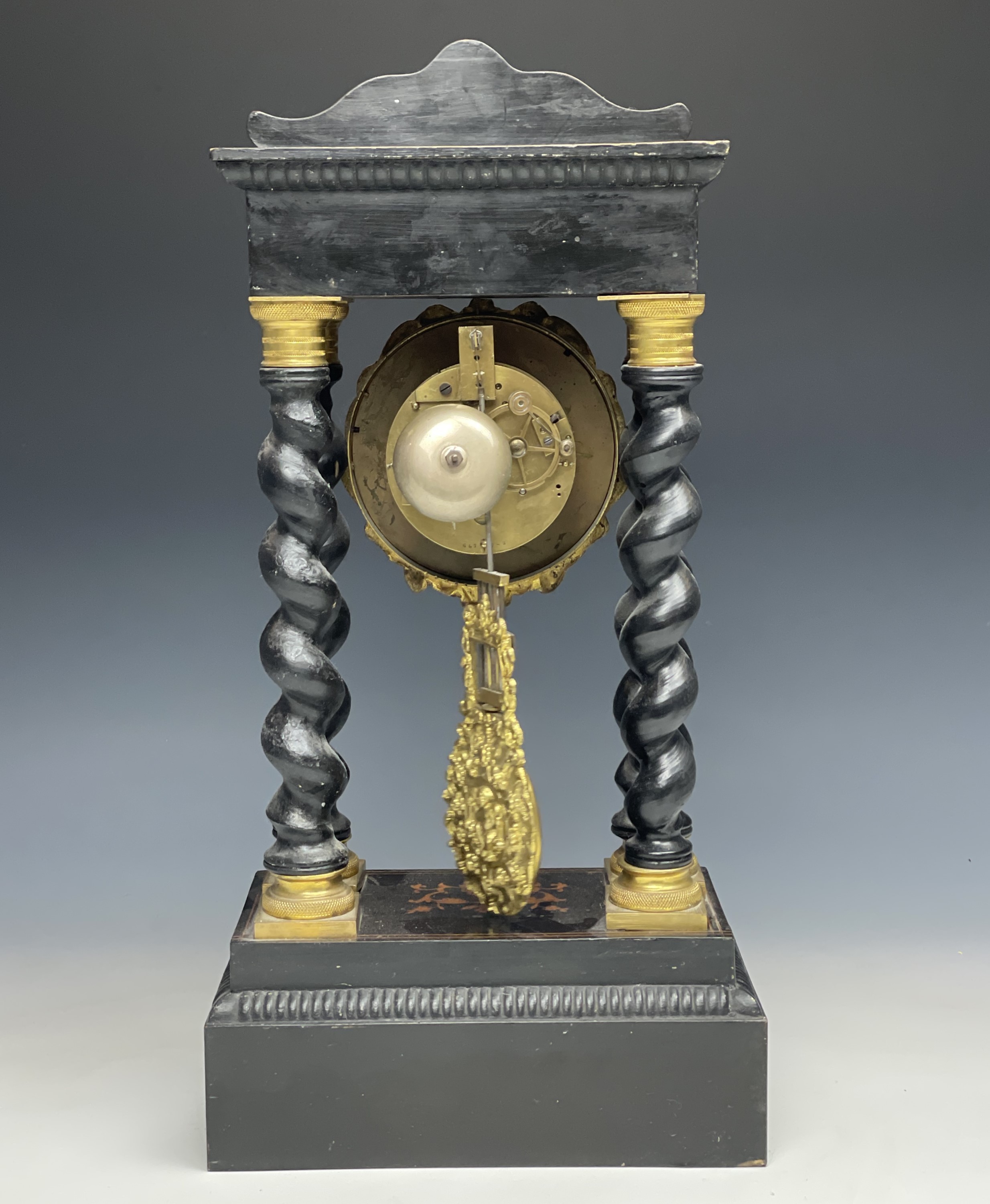 Lot 2904 - A mid 19th century French portico mantel