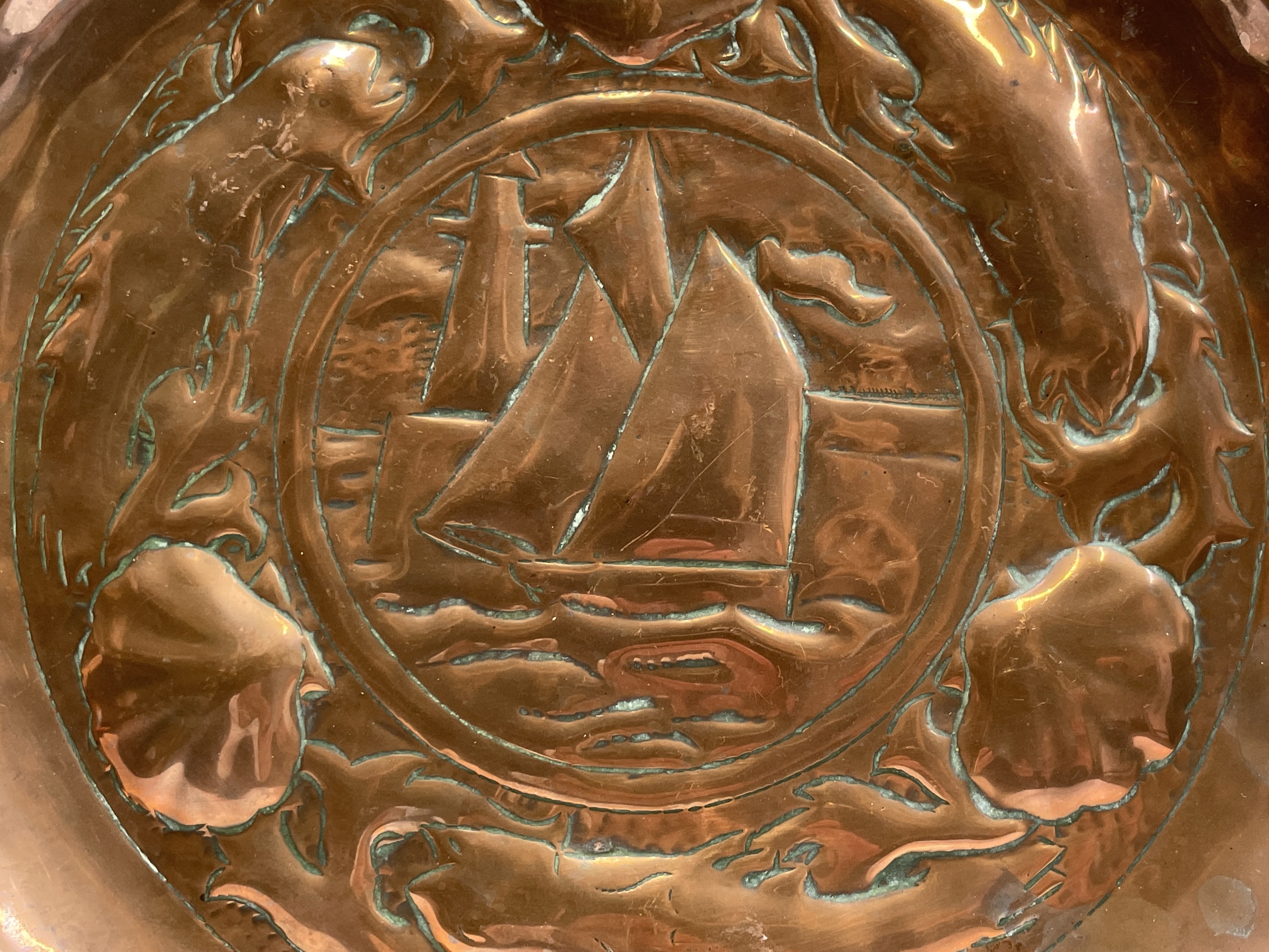 Lot 121 - An Arts and Crafts period Newlyn copper